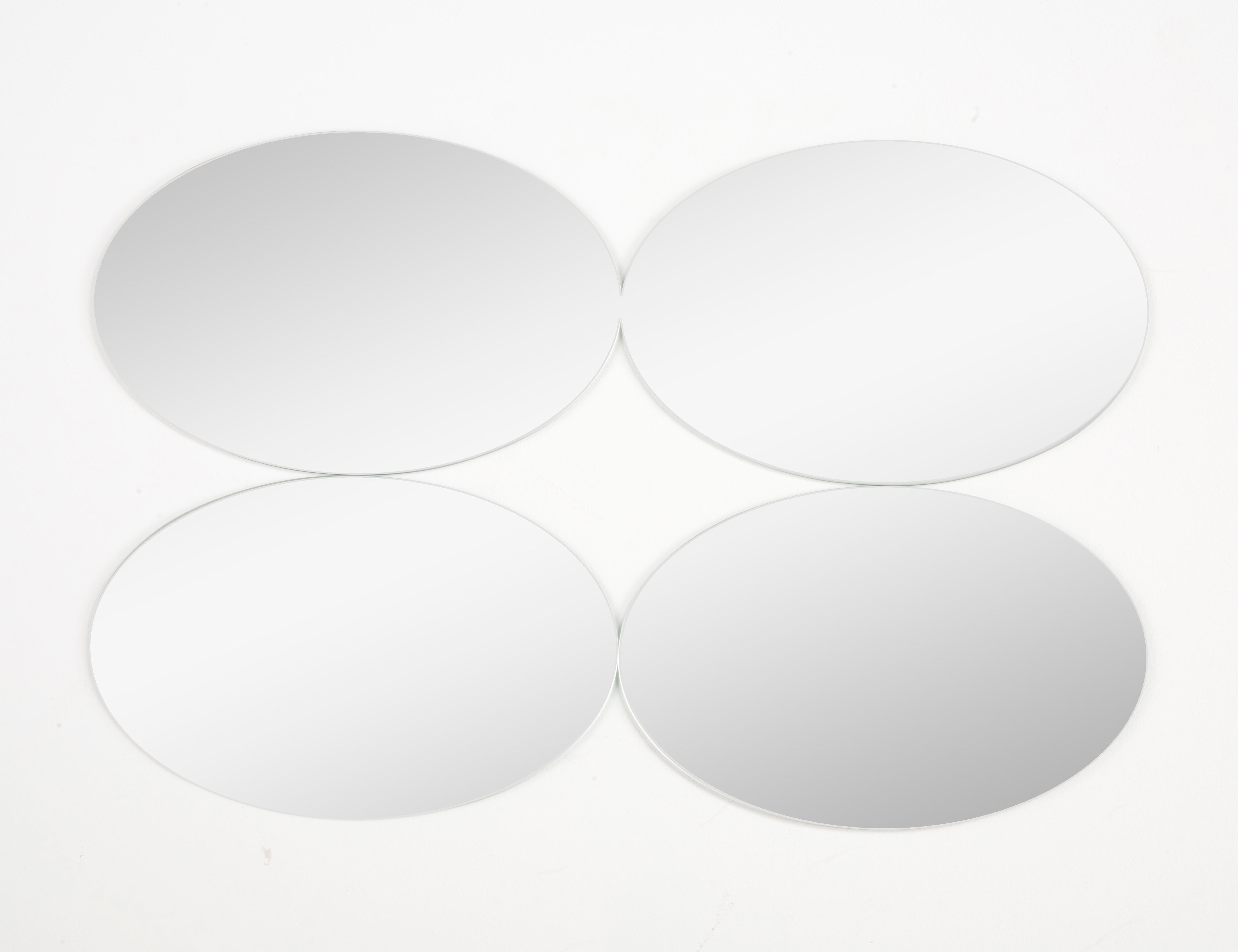 SET 4 MIROIRS OVALES 24X13 CM | Leroy Merlin