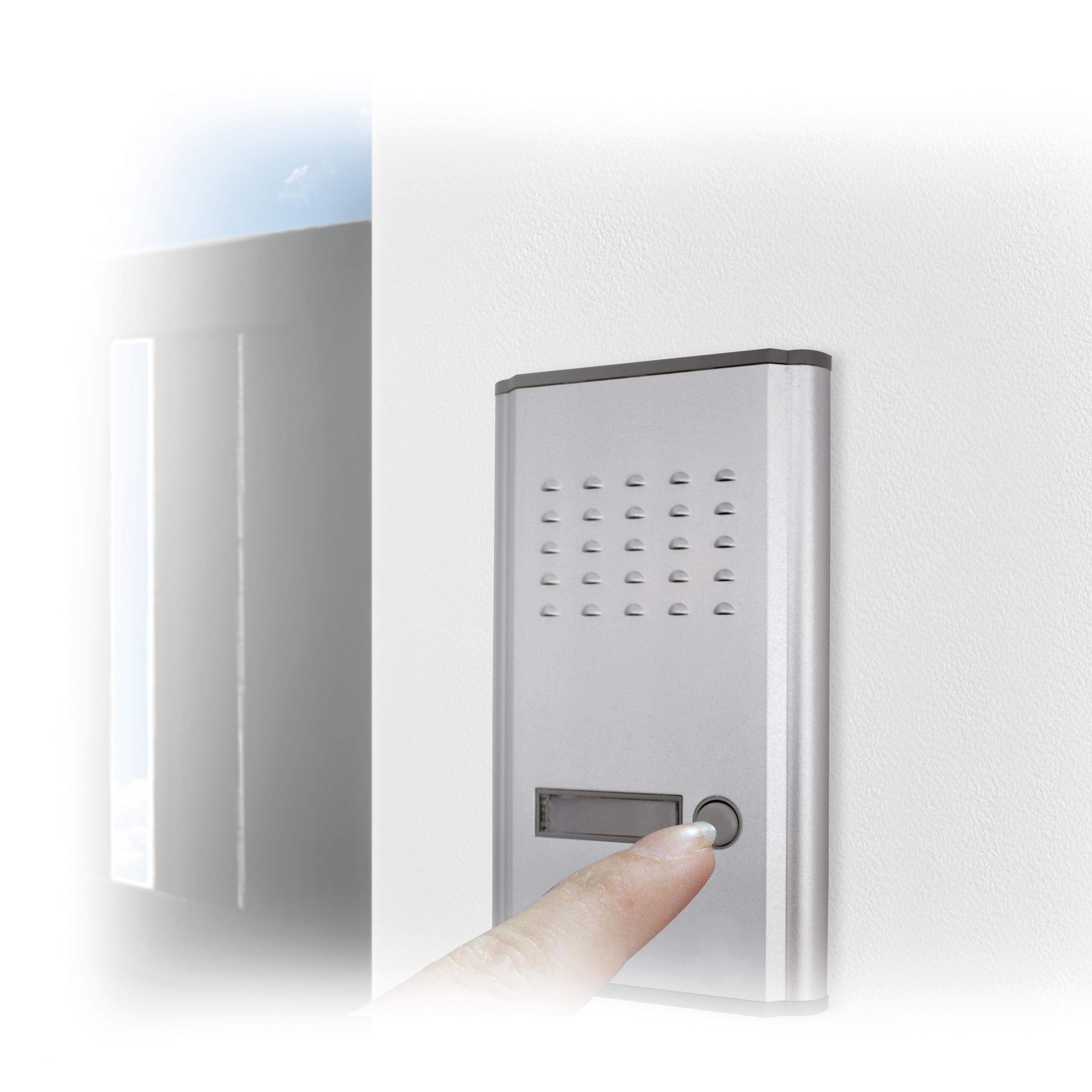 Citofono con filo SCS SENTINEL AUDIOKIT 3208D 2 fili 1 pulsante bianco ...
