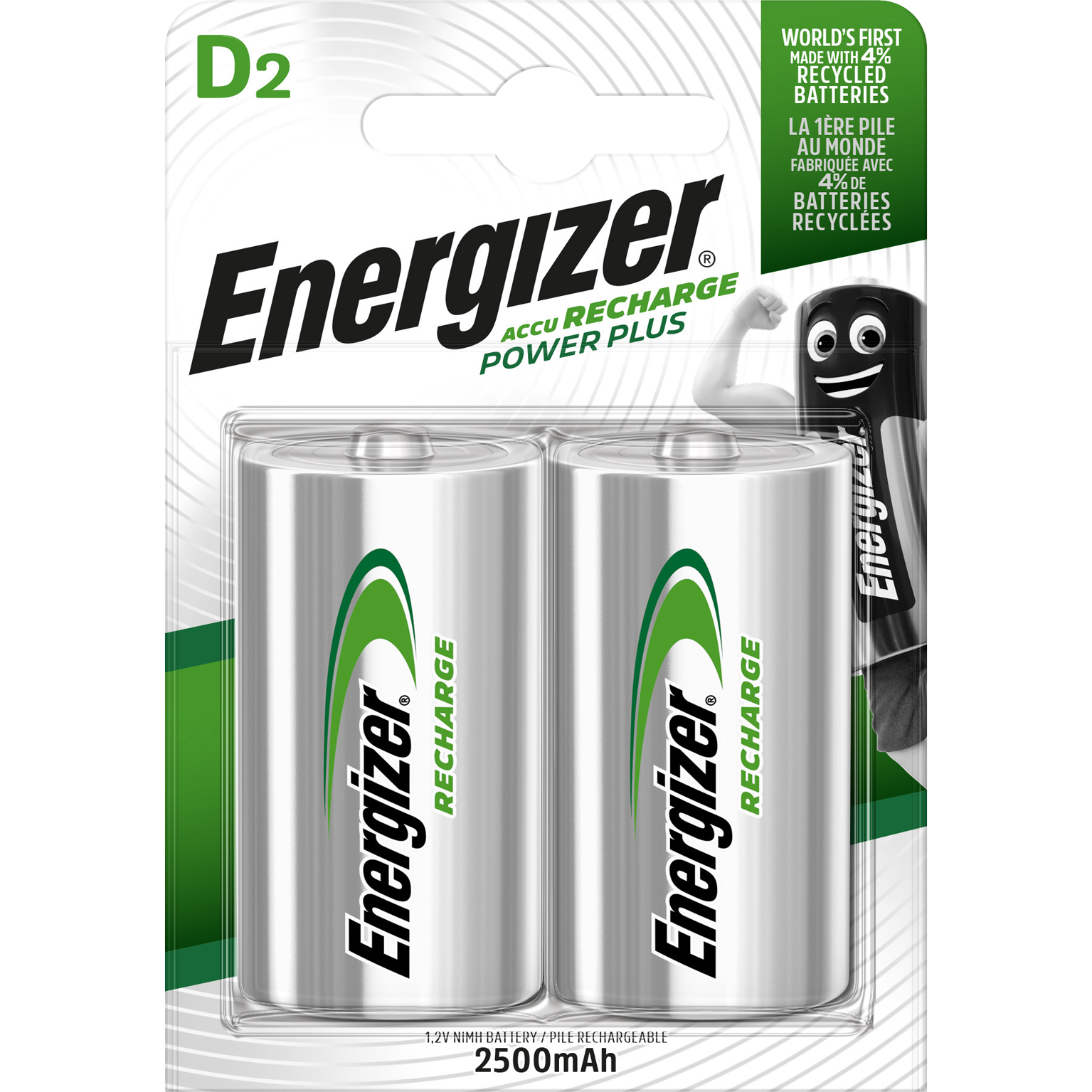 Lot de 2 piles lr20 d, ENERGIZER | Leroy Merlin
