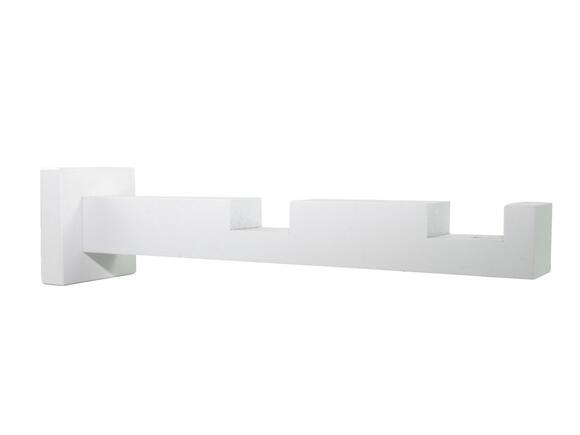 Support tringle à rideau Cubic 24x24, 35 mm blanc mat MOBOIS | Leroy Merlin