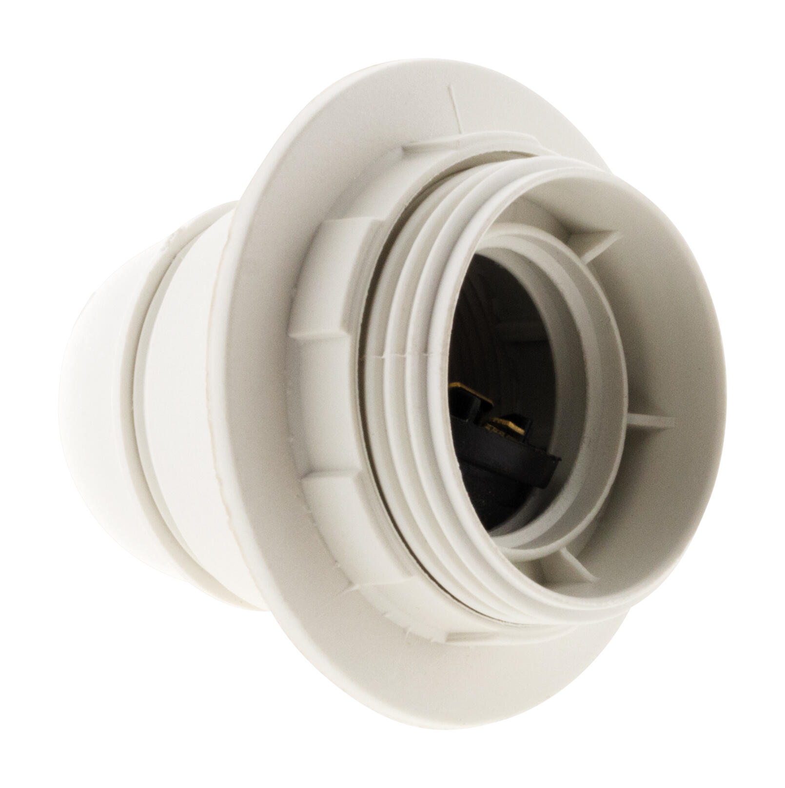 Douille E27 filete polyester blanc | Leroy Merlin