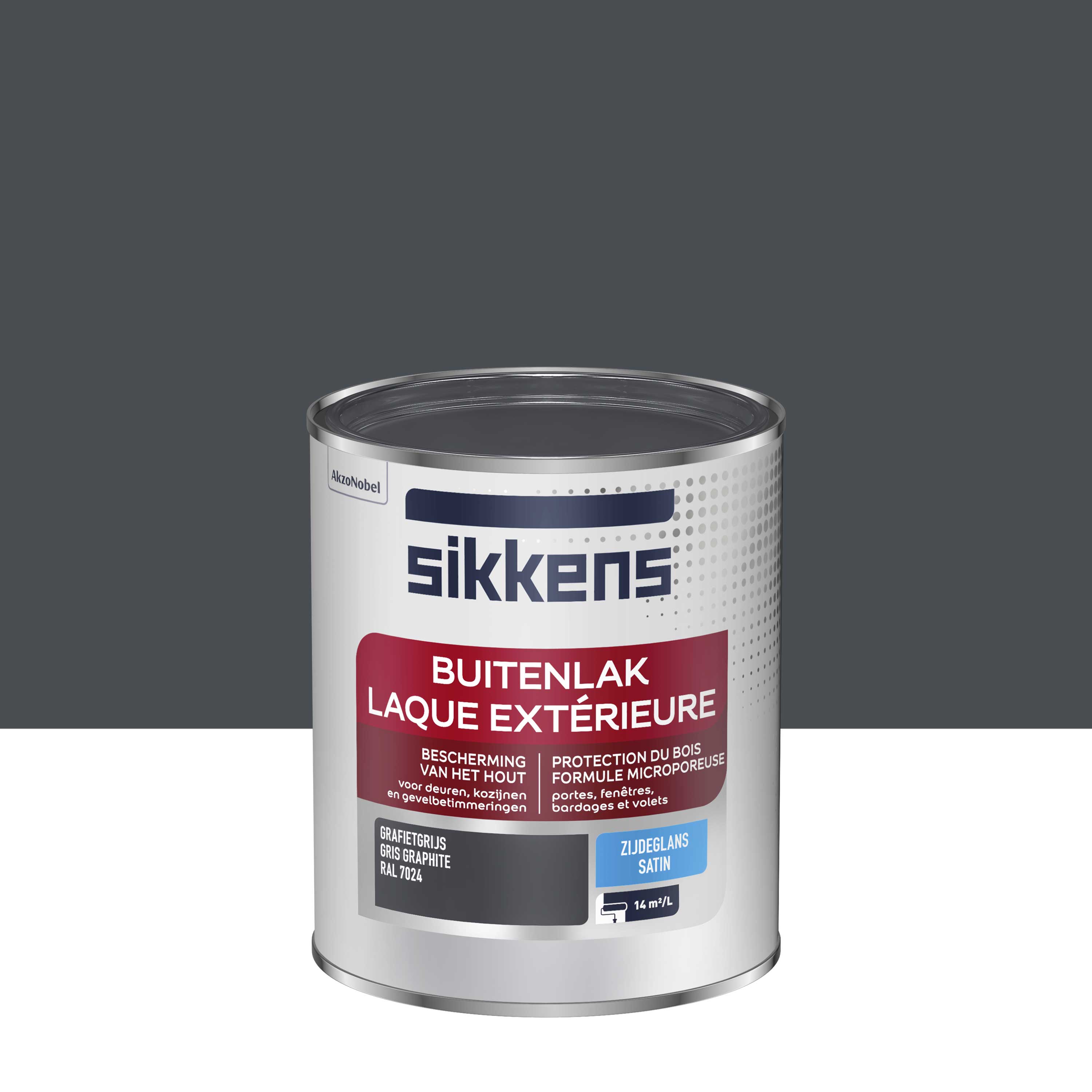 Peinture extérieure bois SIKKENS gris graphite satiné 0.75l | Leroy Merlin