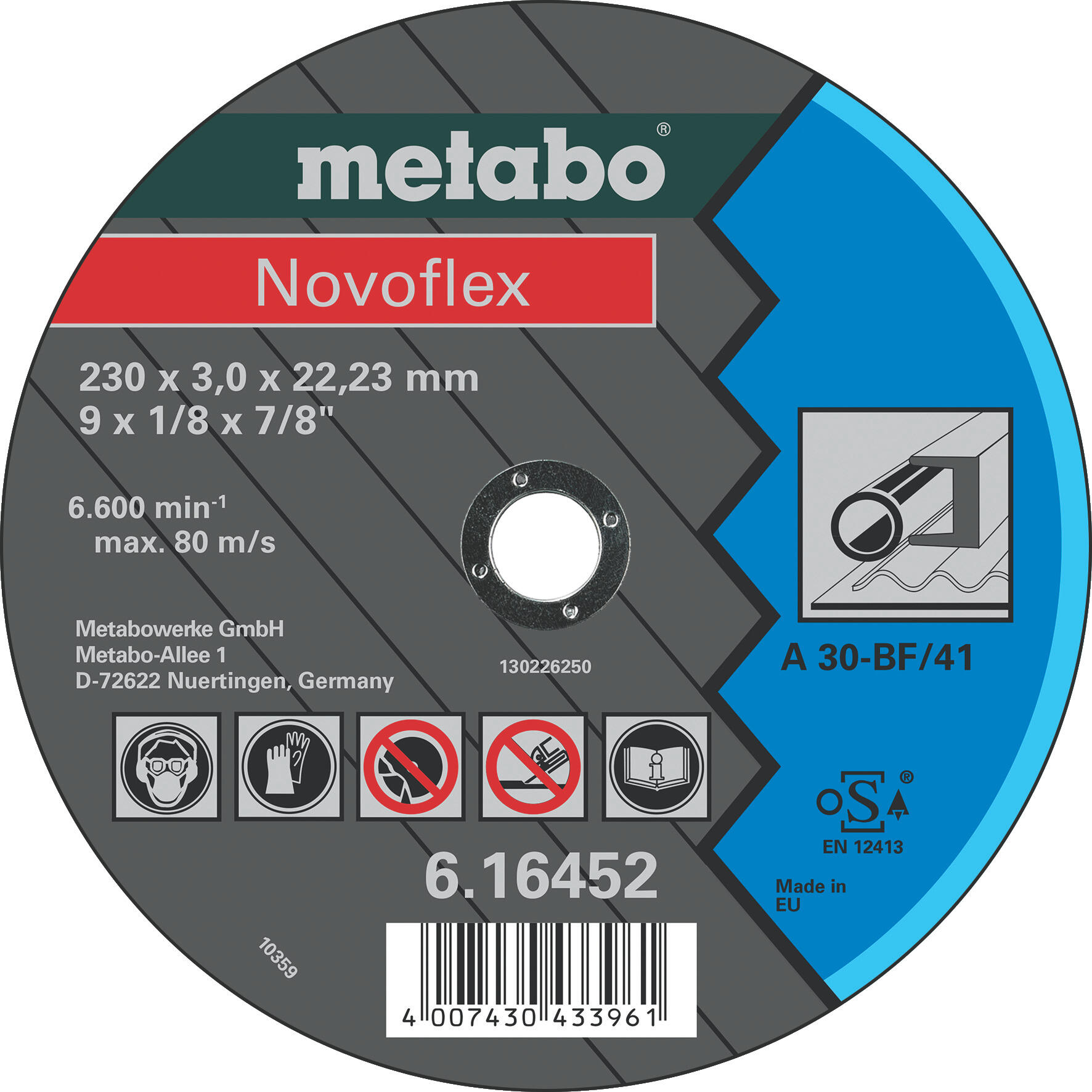 Disque acier pour inox 616442000 METABO, Ø115 mm | Leroy Merlin
