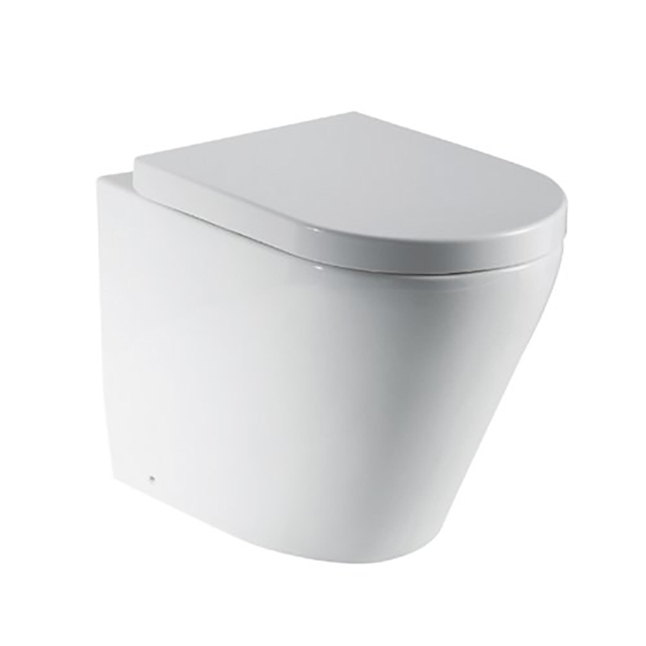 Vaso WC filomuro SENSEA compacta , sedile incluso P 55 x L 36 x H 39.5 ...