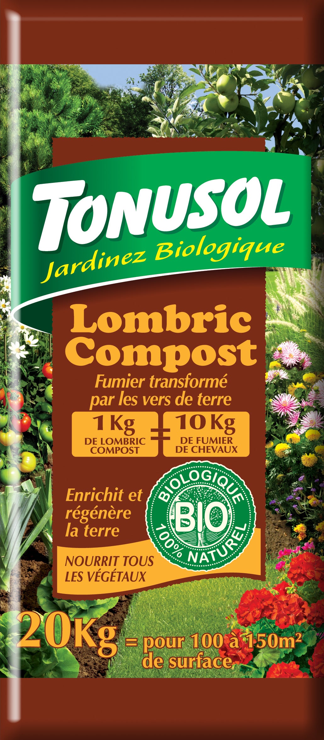 Lombric Compost naturel 20kg TONUSOL 10 m² | Leroy Merlin