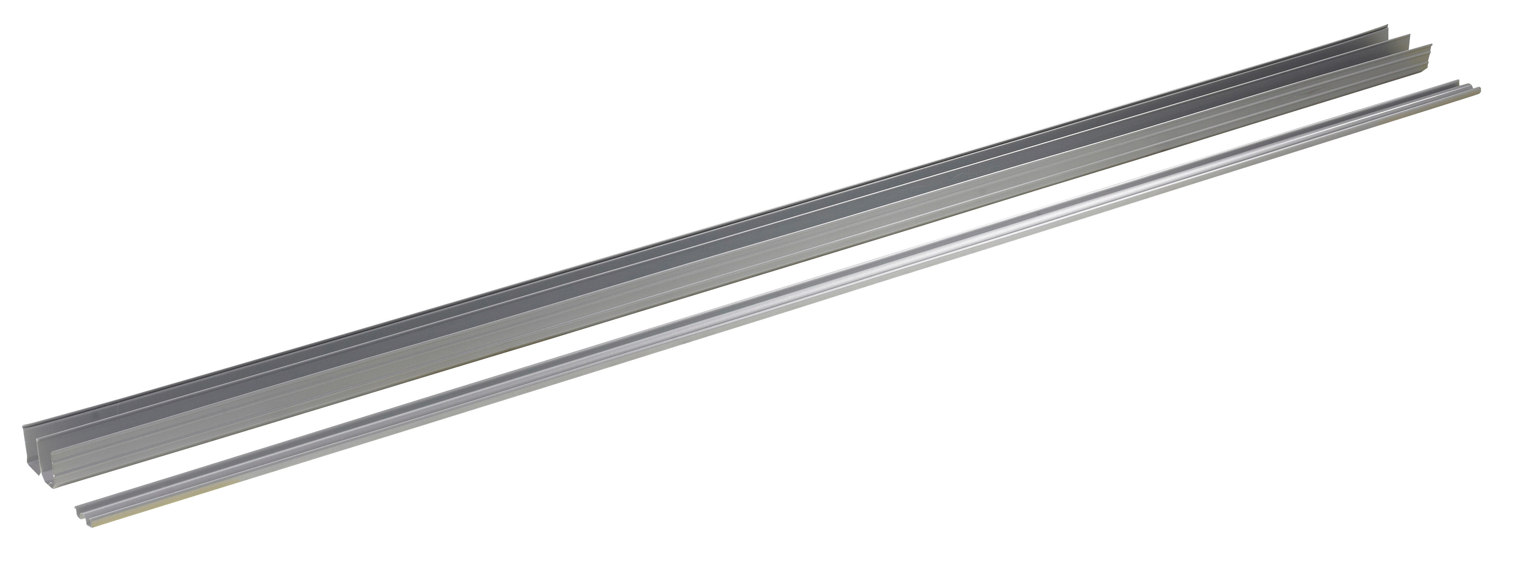 Paire de rails SPACEO laqué aluminium l.130 cm | Leroy Merlin
