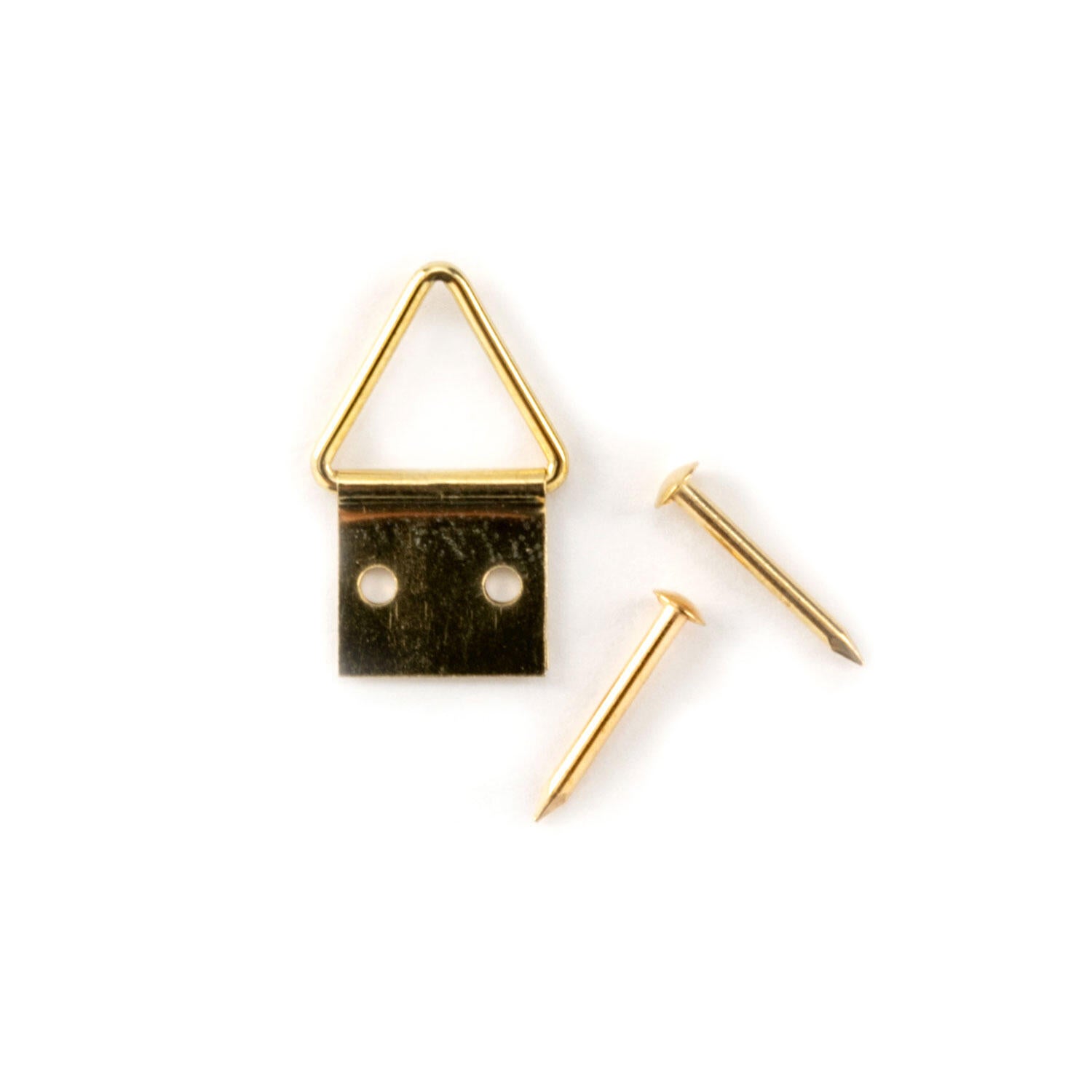 Lot de 6 attaches triangulaires pour cadres, acier laitonné, FL AT1, 9 ...