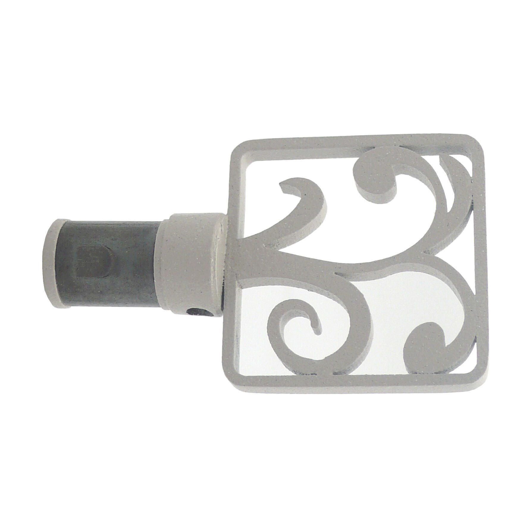 2 embouts pour tringle à rideau, Diam.8 / 10 mm, plume Cosy, INSPIRE ...