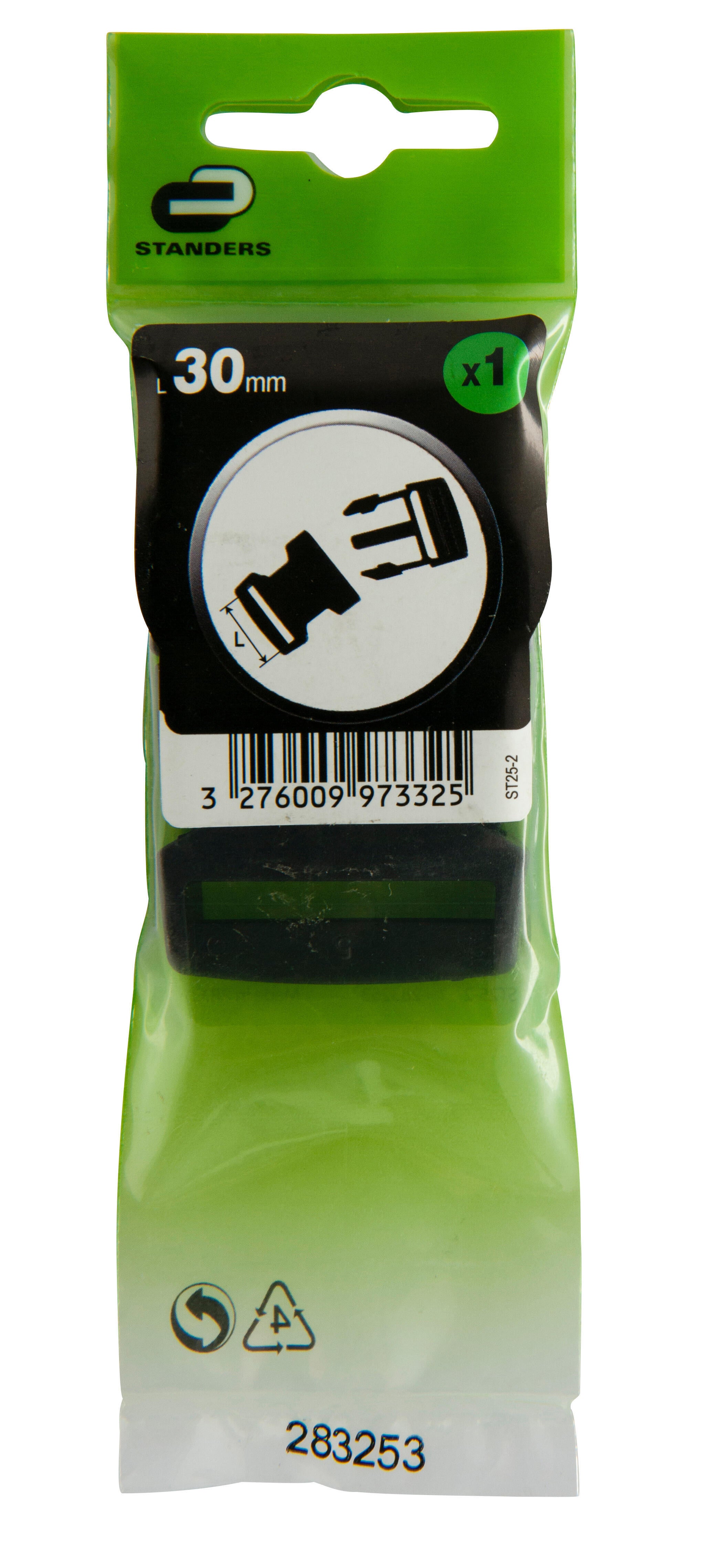 Boucle clips polyamide STANDERS L.67 x l.30 mm | Leroy Merlin