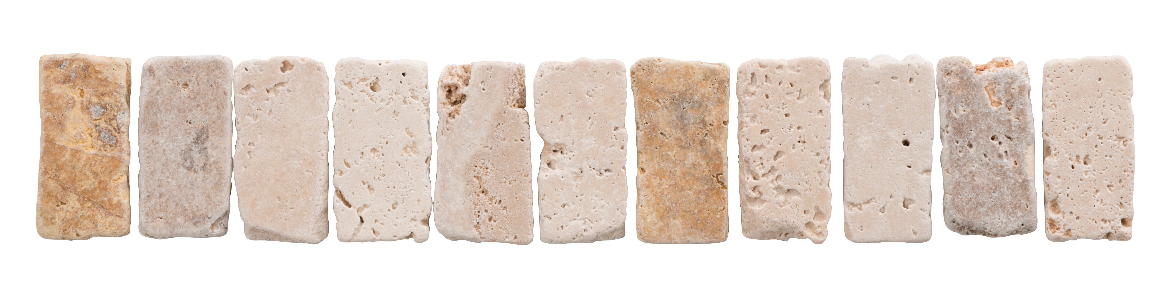 Listel Travertin ethnic mix beige, l.5 x L.30.5 cm | Leroy Merlin