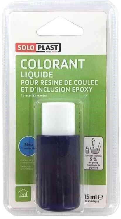 Colorant Colorant époxy liquide SOLOPLAST 15ml bleu transparent | Leroy ...