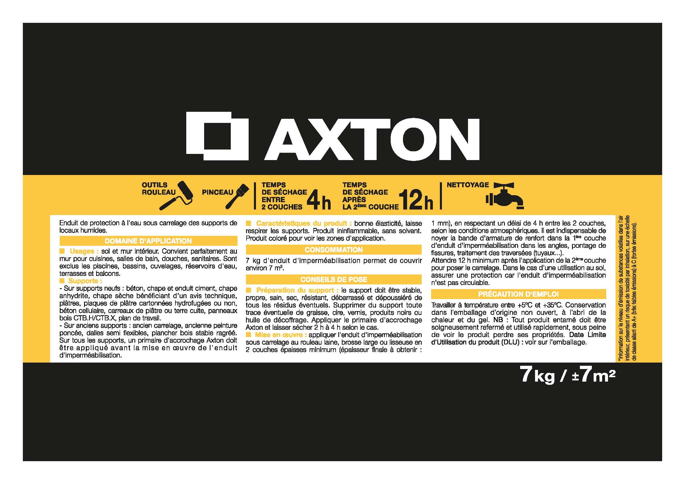 Enduit d'imperméabilisation AXTON, 7 kg | Leroy Merlin