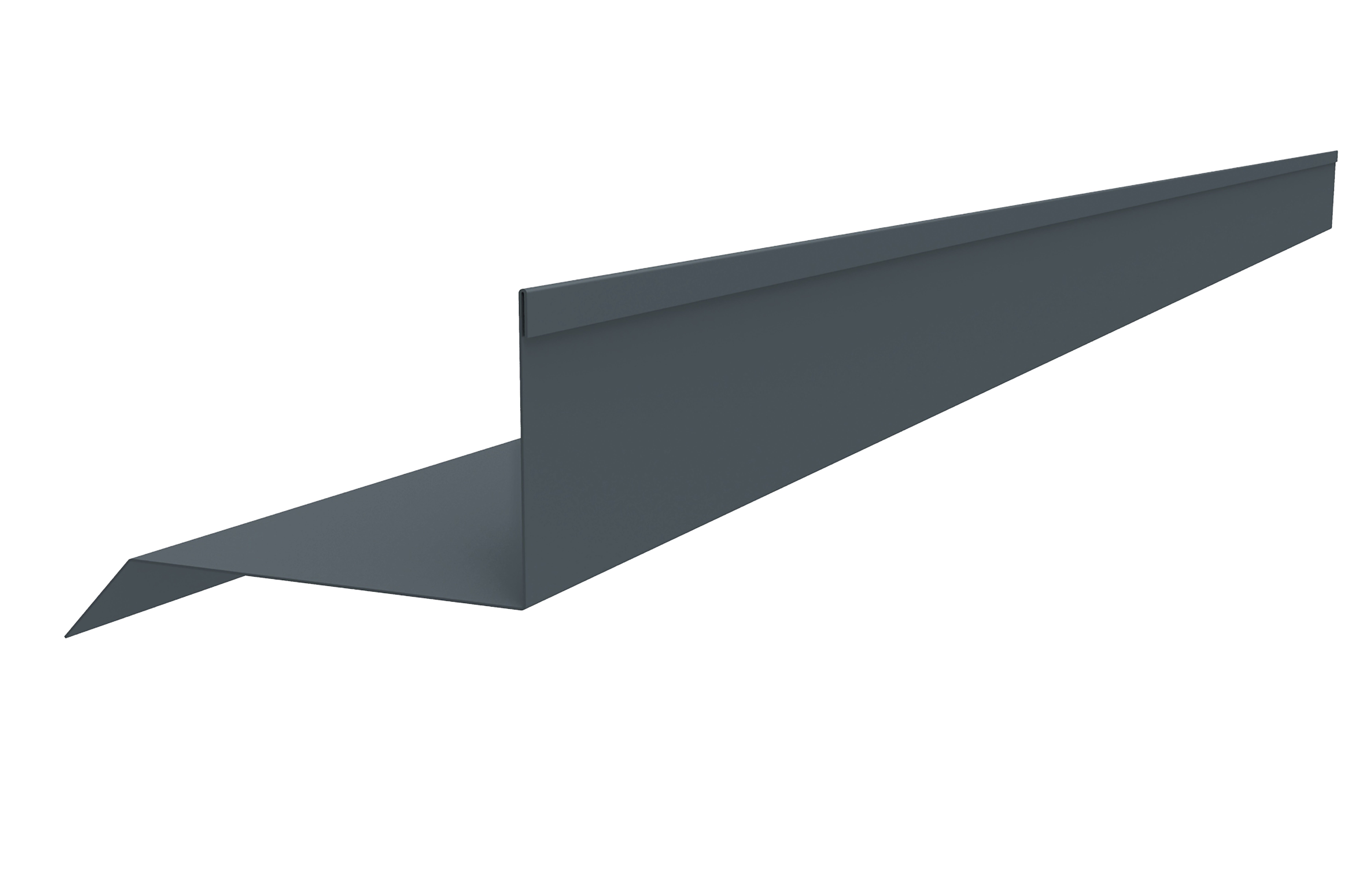 Rive contre mur pour plaque nervurée gris, L.2.1 m | Leroy Merlin