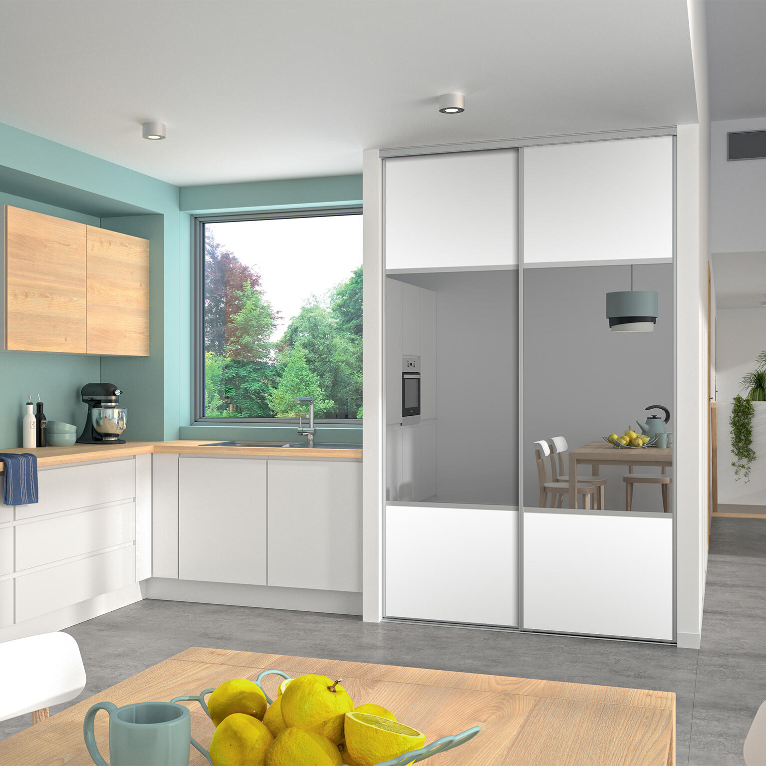 Ensemble de portes de placard Mat, 2 portes, l130xH250cm | Leroy Merlin