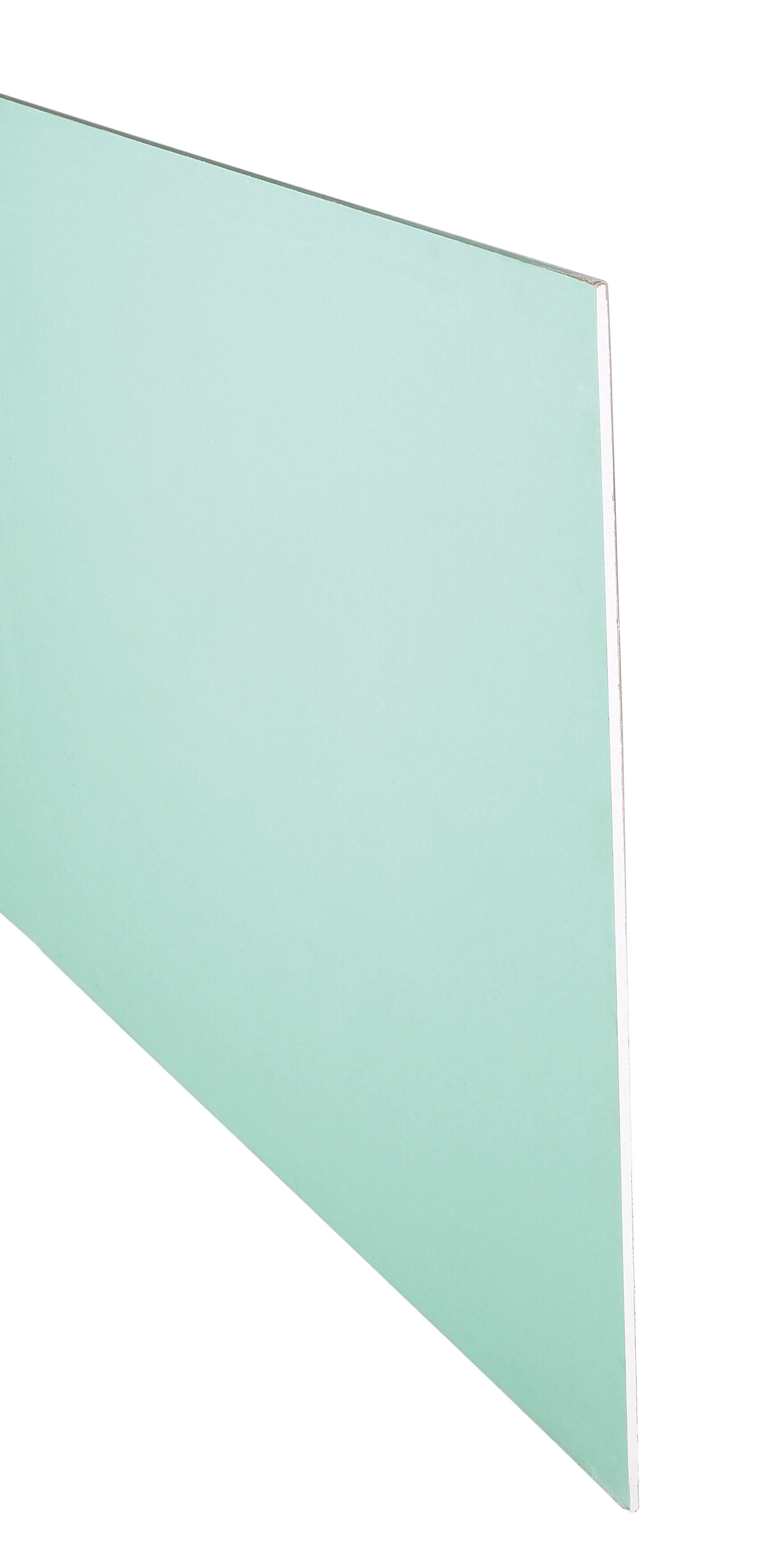 Plaque de plâtre BA 13 H.250 x l.60 cm, hydrofuge verte H1 NF RESI ...