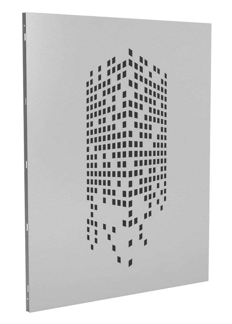 Plaque de protection murale gris aluminium DIXNEUF Building, l.80cm x H ...