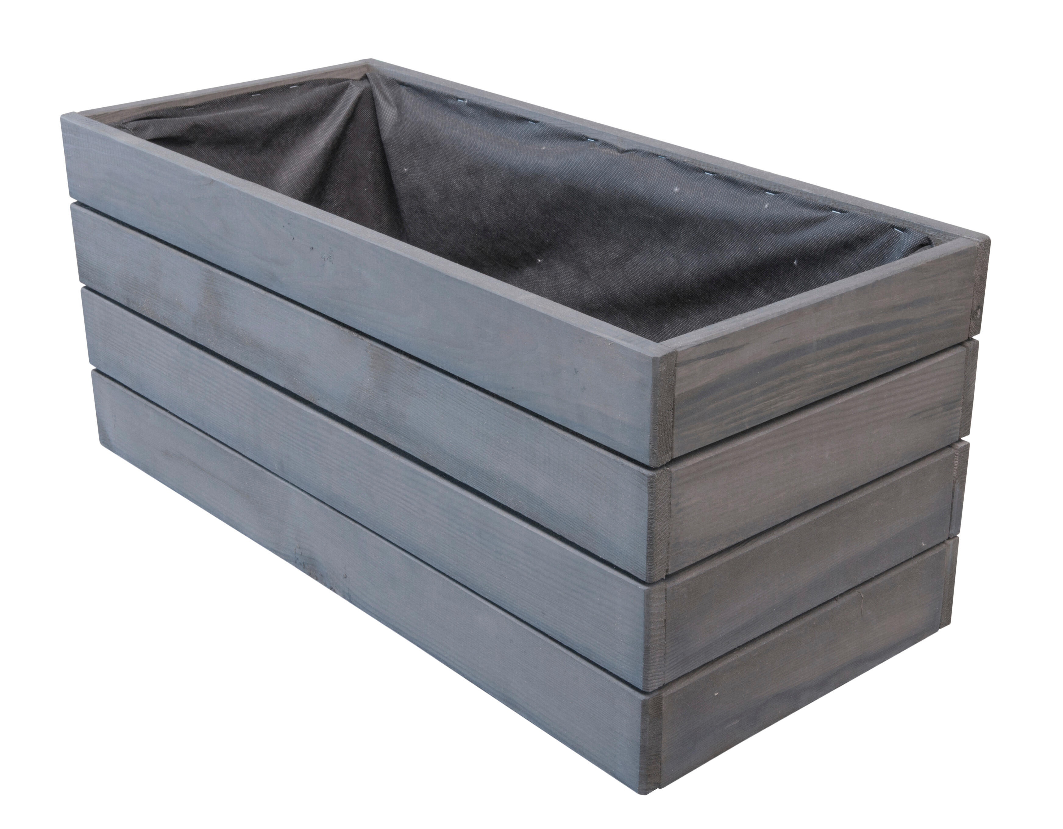 Pot de fleur rectangulaire bois STELMET L. 40 x l. 88 x H.39 cm ...