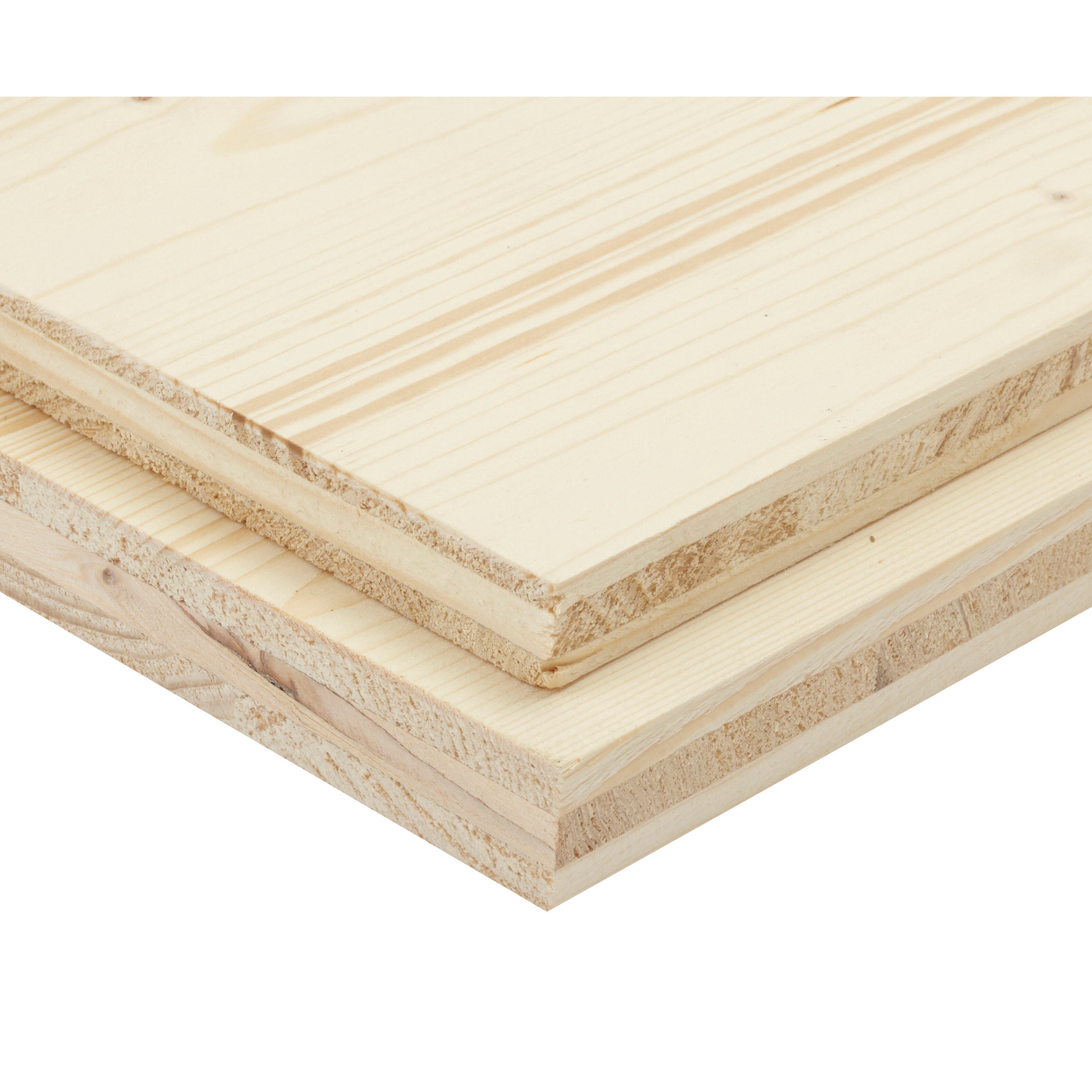 Panneau contreplaqué 3 plis épicéa, Ep.19 mm x L.250 x l.122 cm | Leroy ...