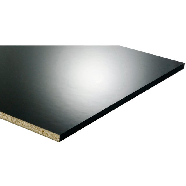 Panneau bois melamine noir au meilleur prix | Leroy Merlin