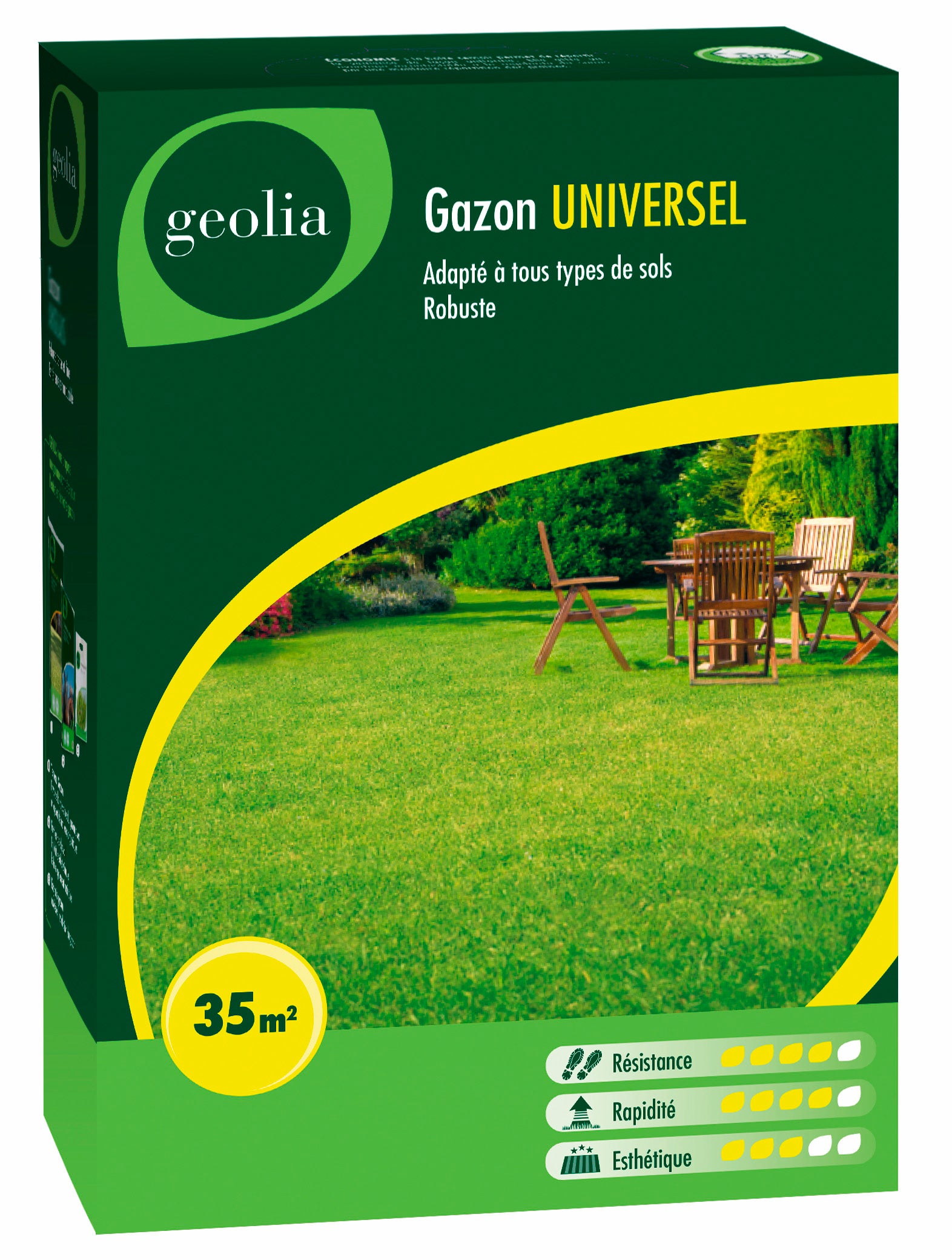 Gazon universel GEOLIA , 1 kg, 35 m² | Leroy Merlin