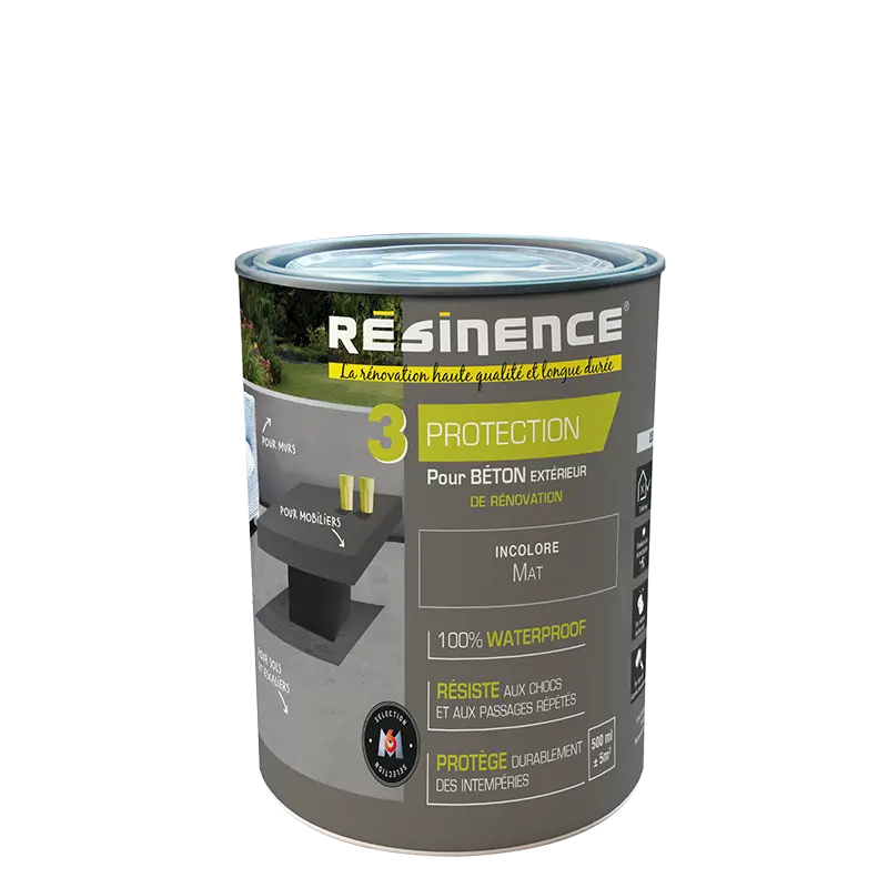 Résine protectrice Pour béton extérieur RESINENCE, 500mL | Leroy Merlin