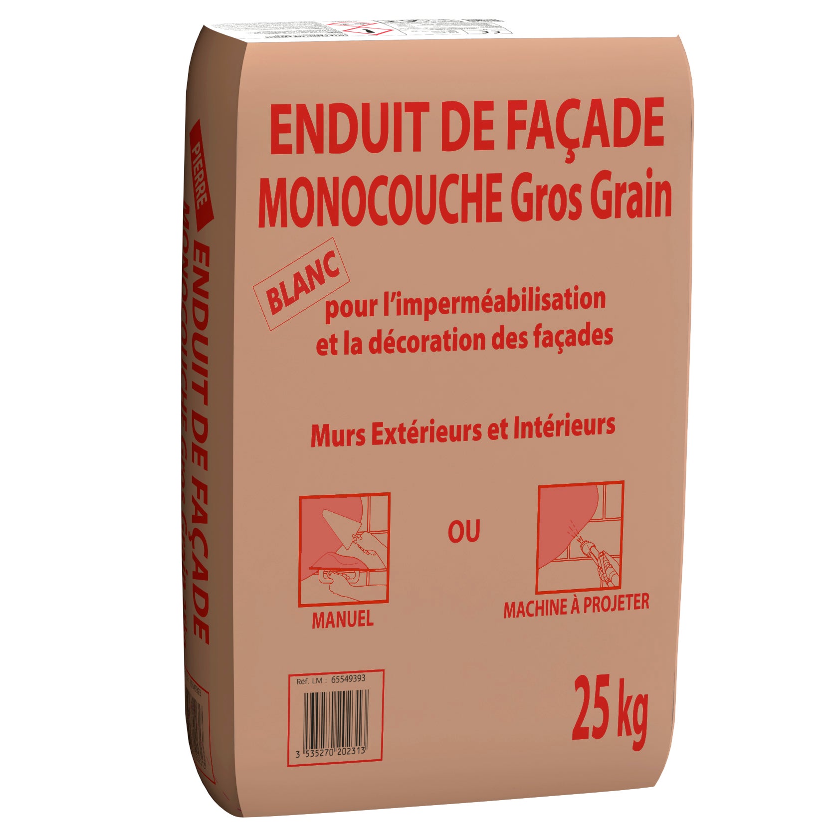 Enduit monocouche blanc, PRB, 25 kg | Leroy Merlin