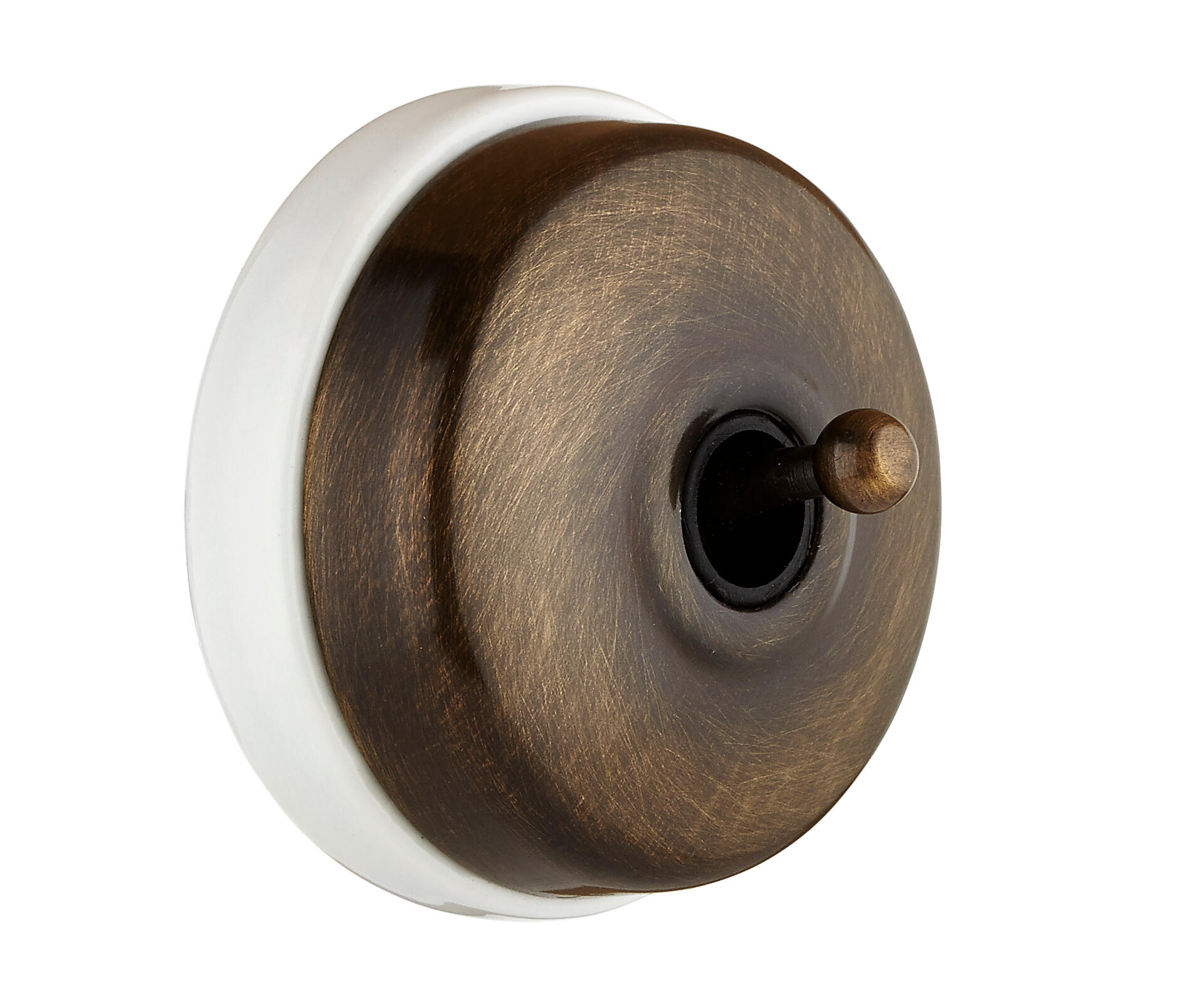 Double interrupteur va-et-vient, FONTINI Dimbler, bronze | Leroy Merlin