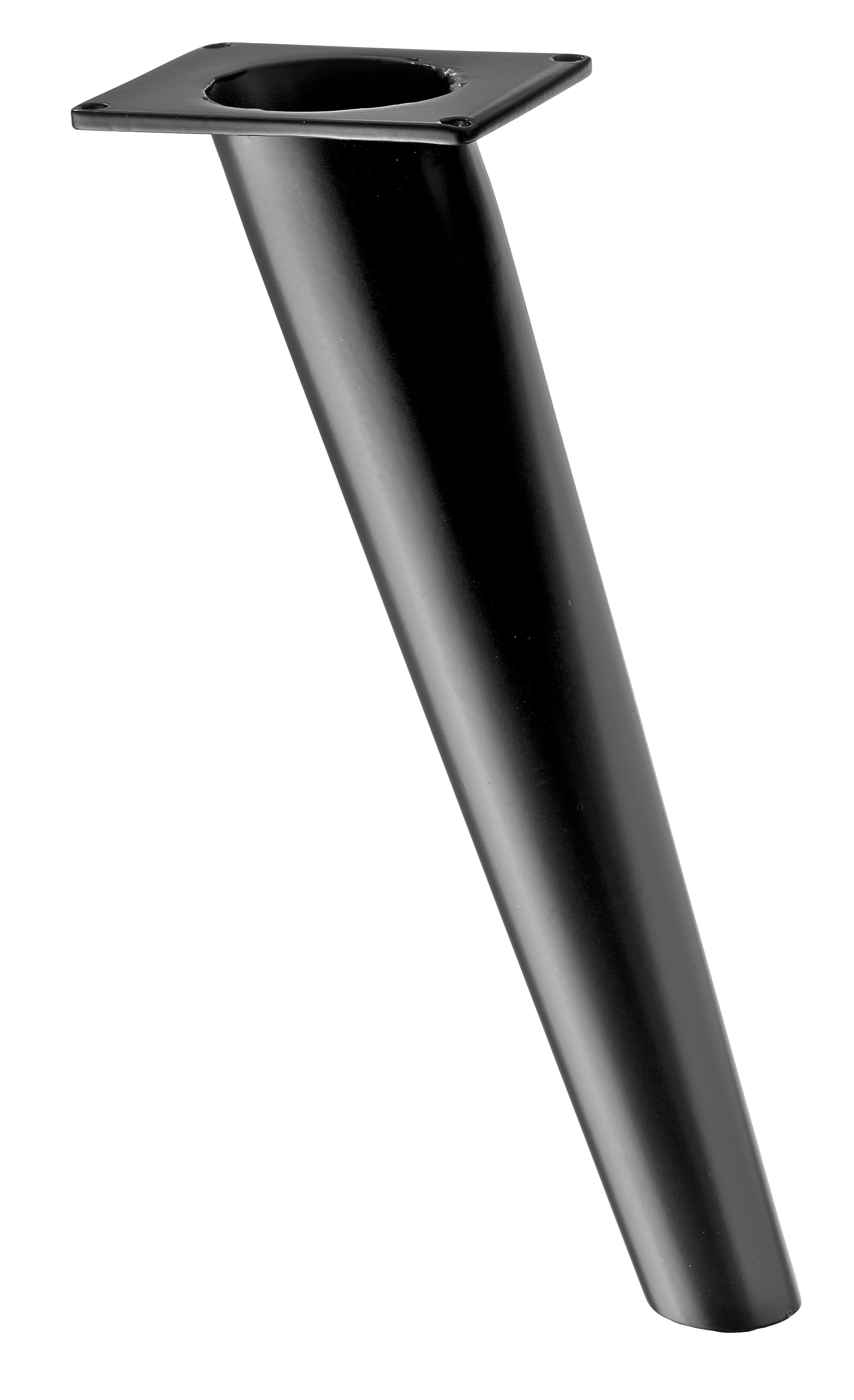 Pied pour meuble de table basse design fixe à visser mat noir 27 cm ...
