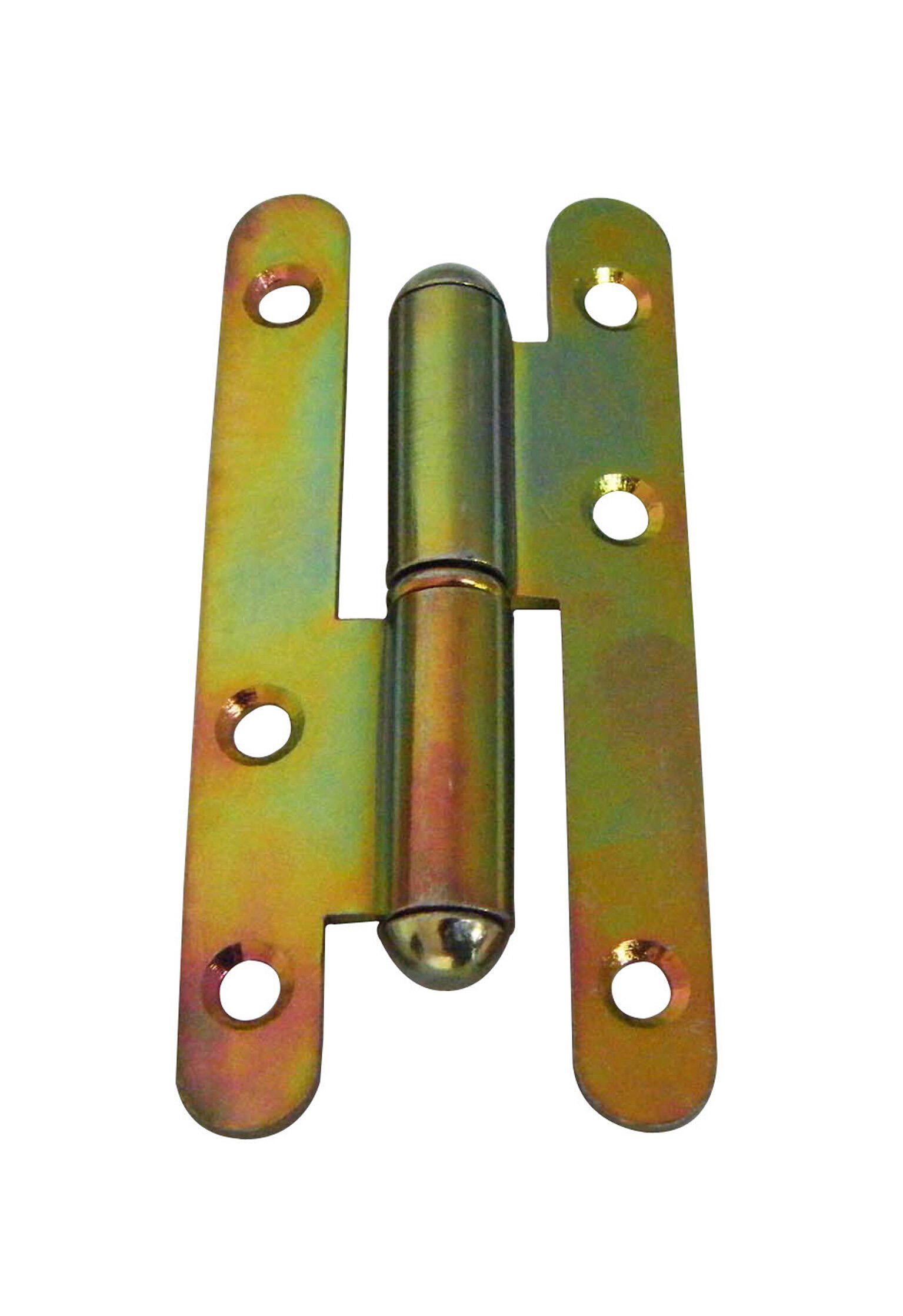 Charnière plate acier pour porte, Ht.94 x l.43 mm | Leroy Merlin
