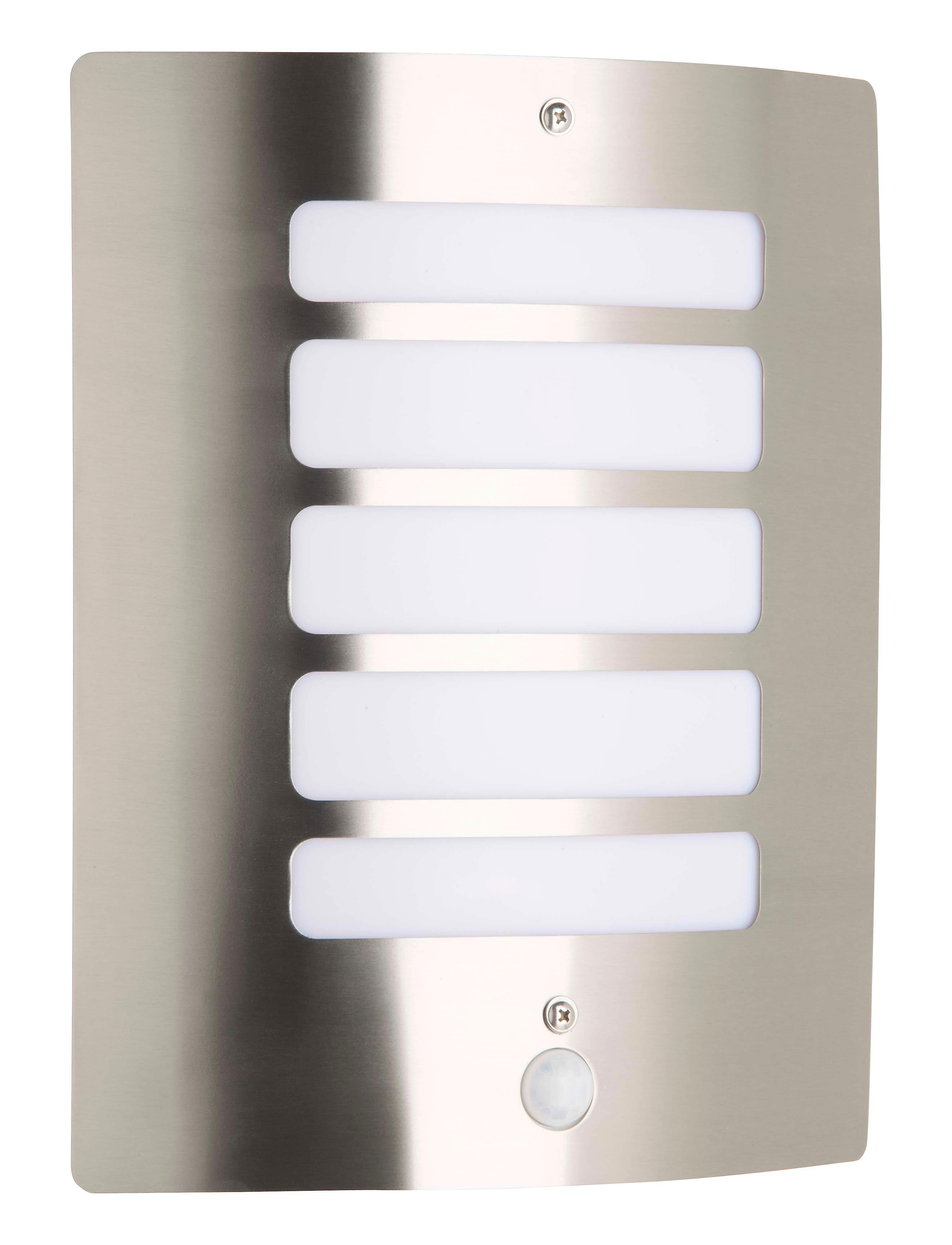 Applique avec détecteur de mouvement extérieure E27 max 60W inox Todd ...