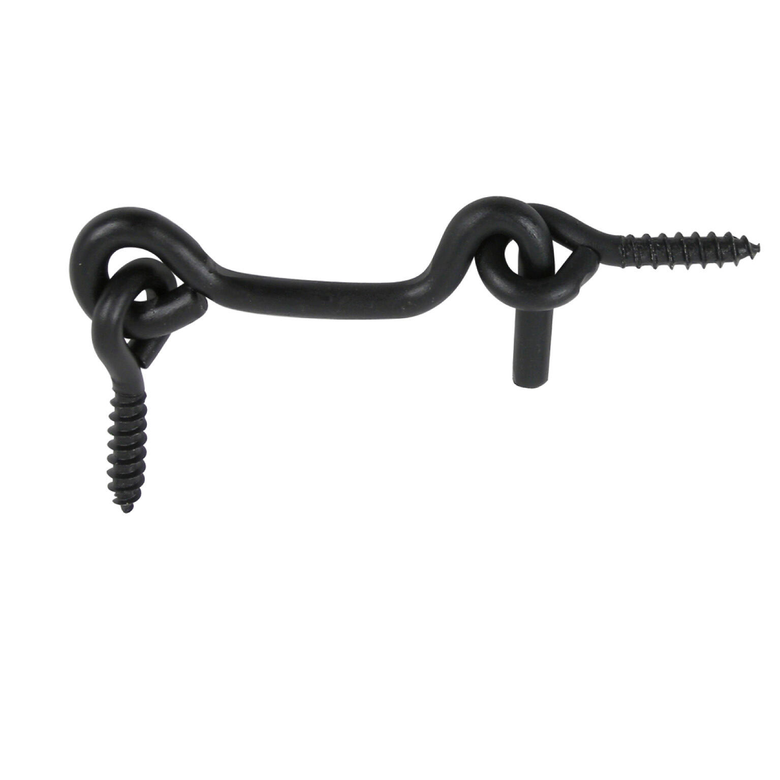 Crochet contrevent et piton noir, Diam.6 x L.200 mm AFBAT (menuiserie ...