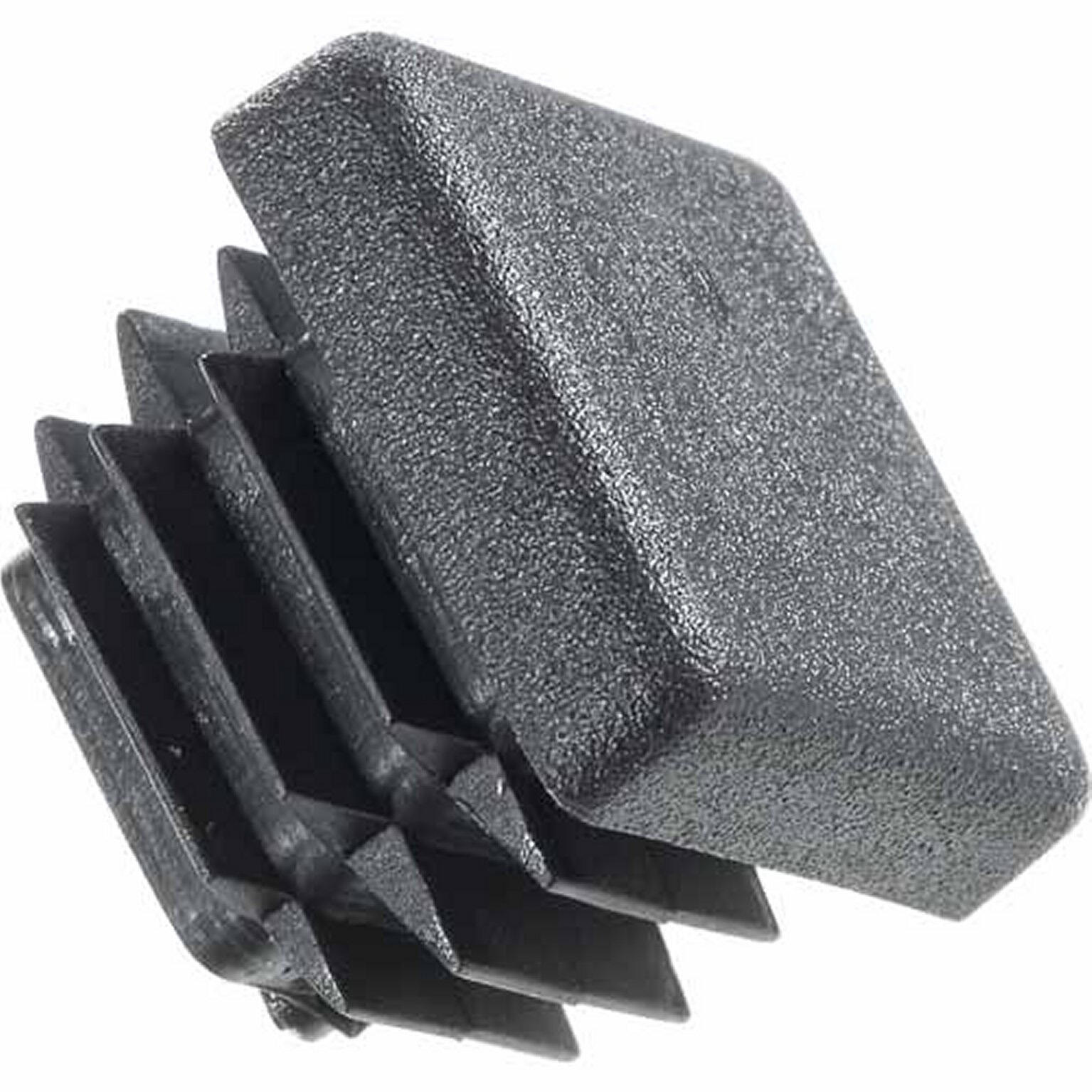 Lot de 4 embouts carrés pvc noir, l.11.5 mm | Leroy Merlin