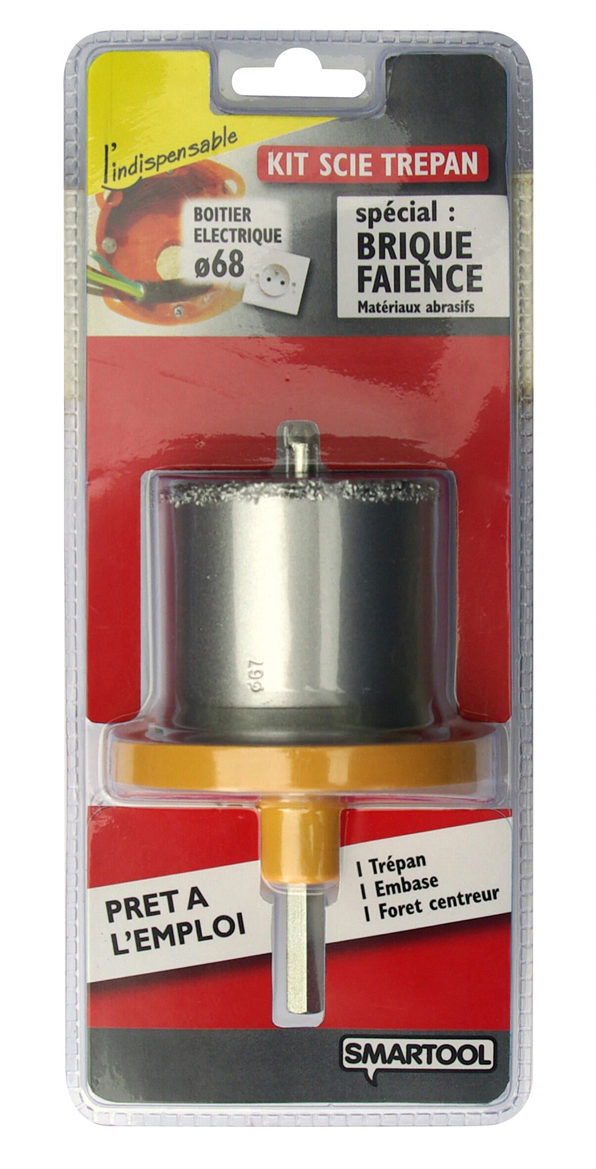 Kit scie-trépan multimatière, Diam.68 mm SMARTOOL | Leroy Merlin