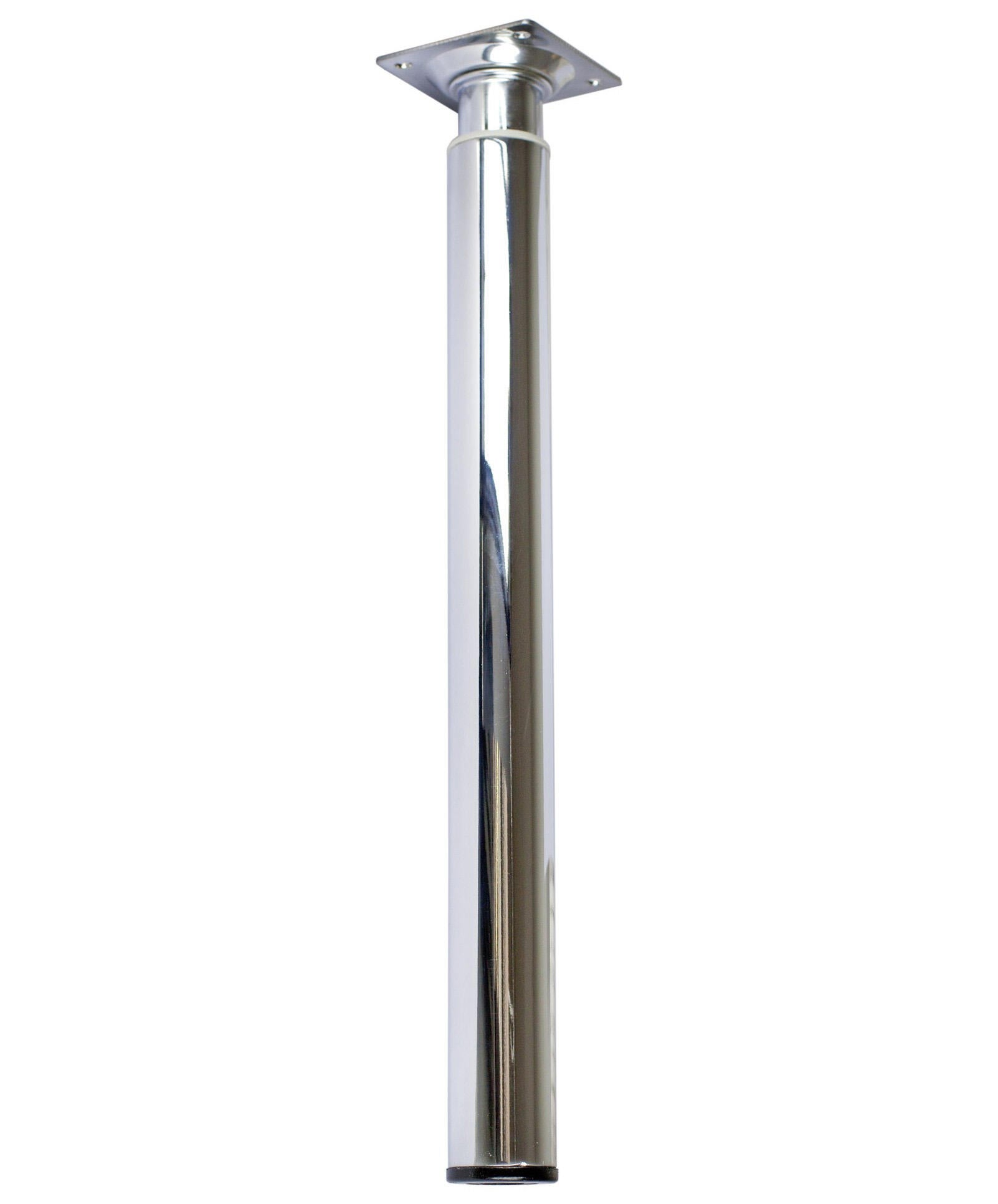 Pied de meuble cylindrique réglable CIME acier gris Ht. max 50 x Diam.3 ...