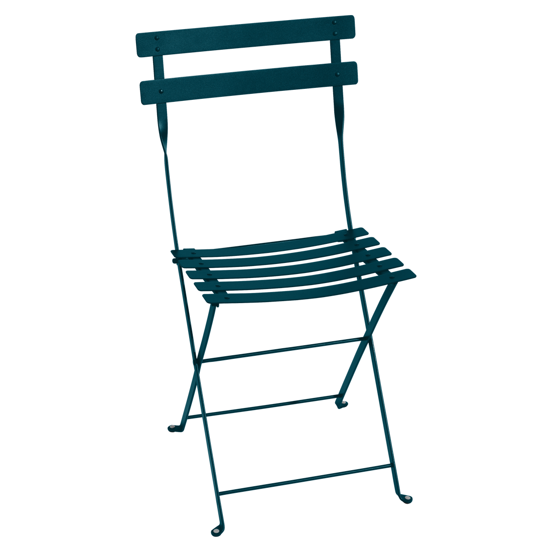 Chaise de jardin FERMOB Bistro en acier bleu | Leroy Merlin