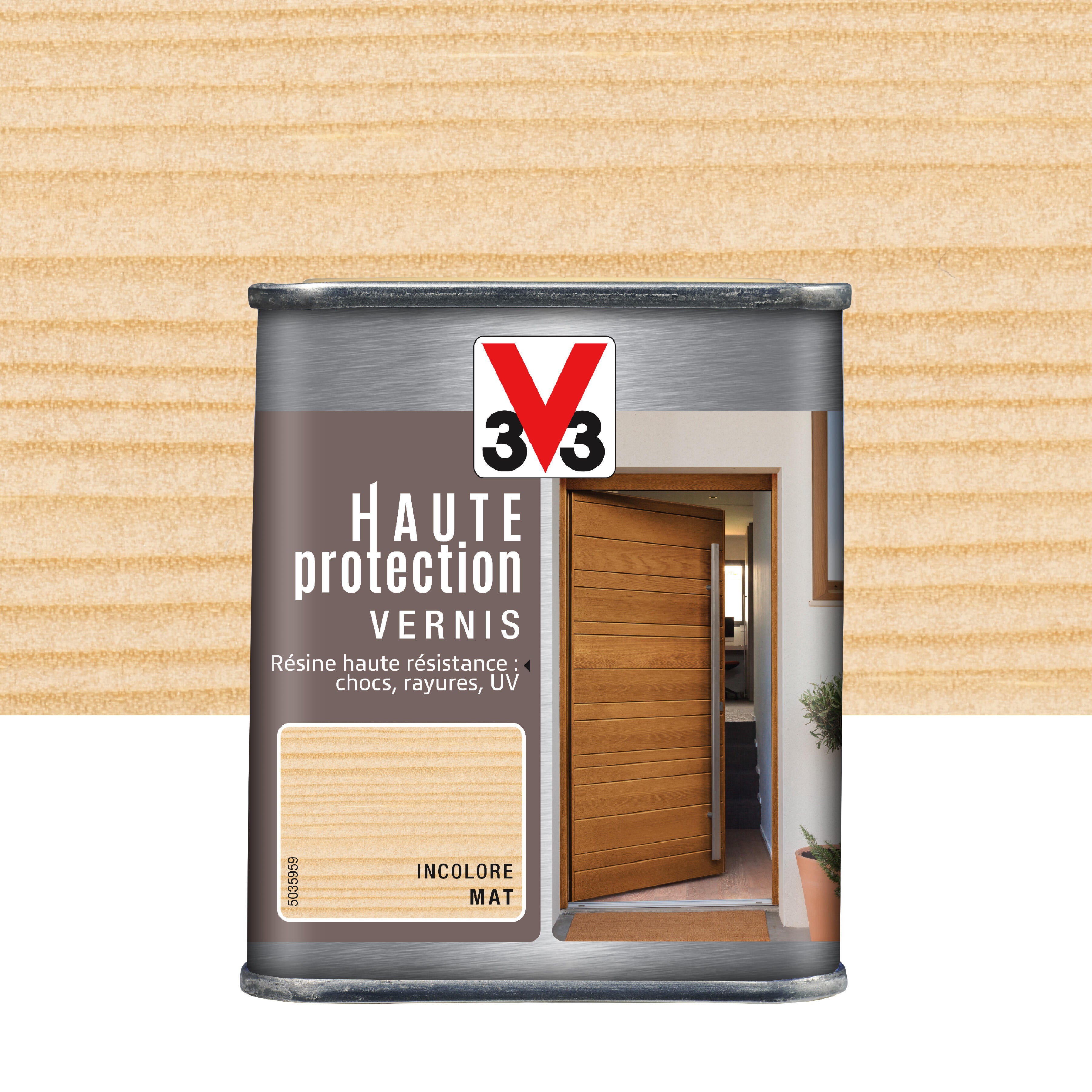 Vernis pour bois extérieur V33 Haute protection incolore mat 0.25 l ...