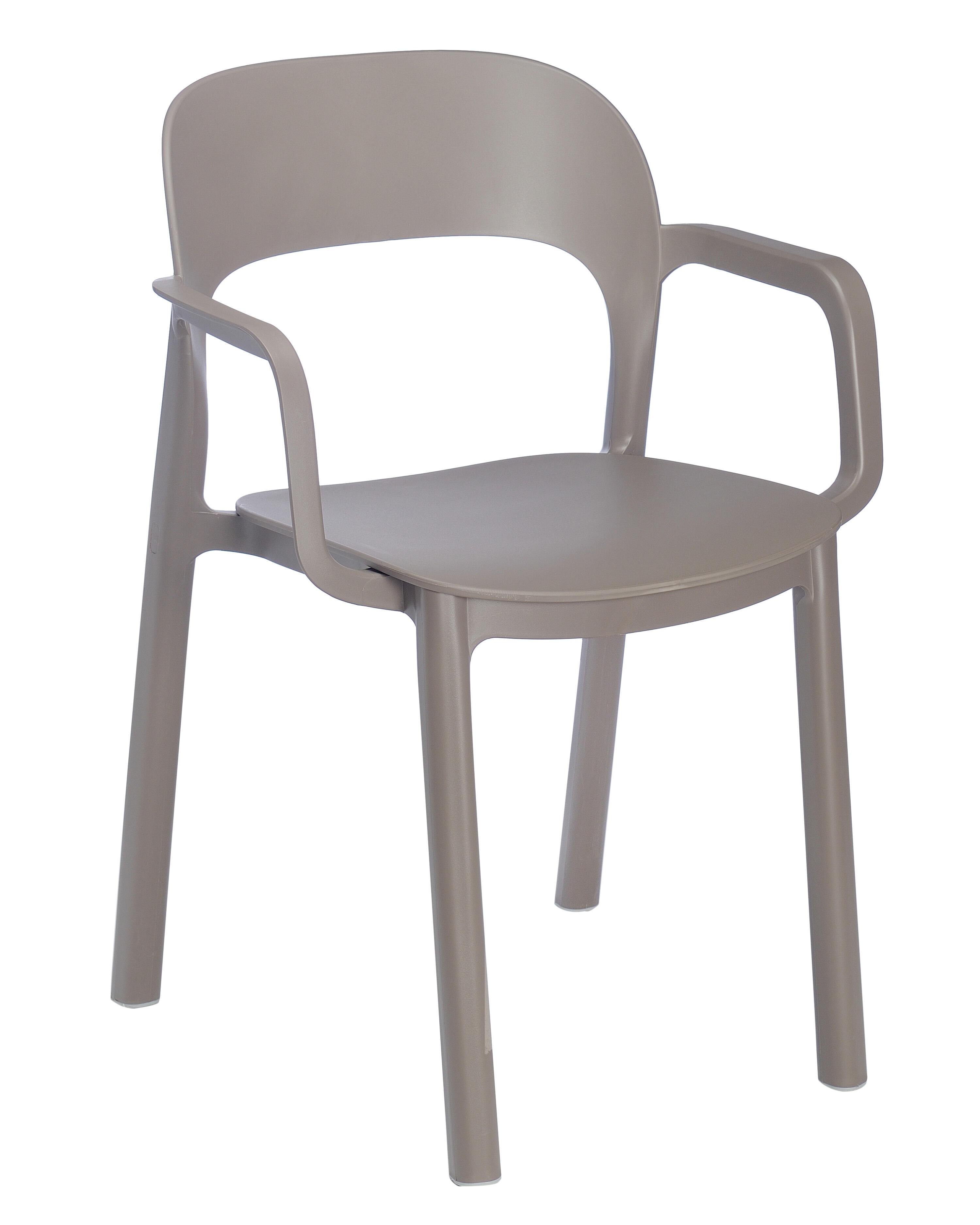Fauteuil chaise / fauteuil GARBAR Ona en polypropylène marron | Leroy ...