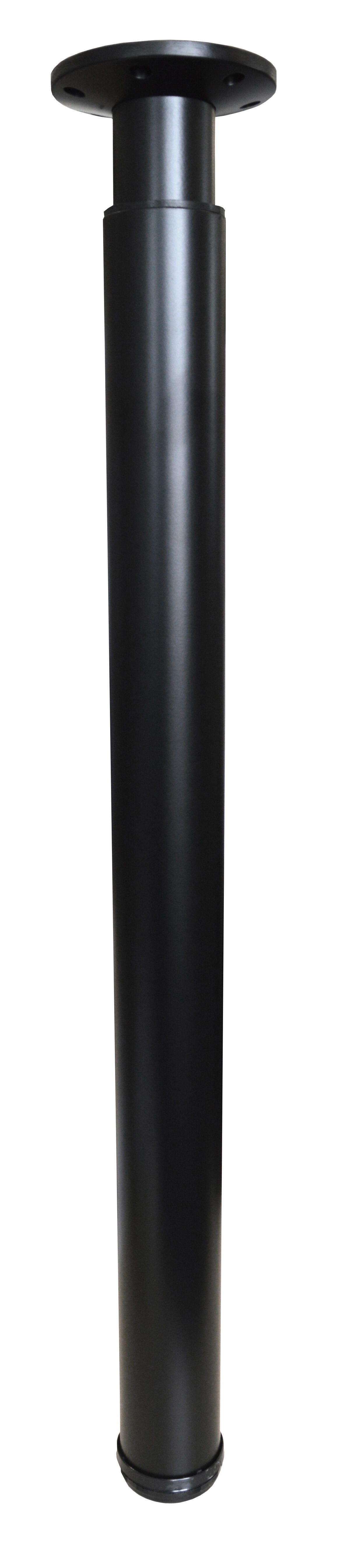 Pied de table Cime Zoom, noir, diamètre 6 cm x hauteur réglable de 73 à ...