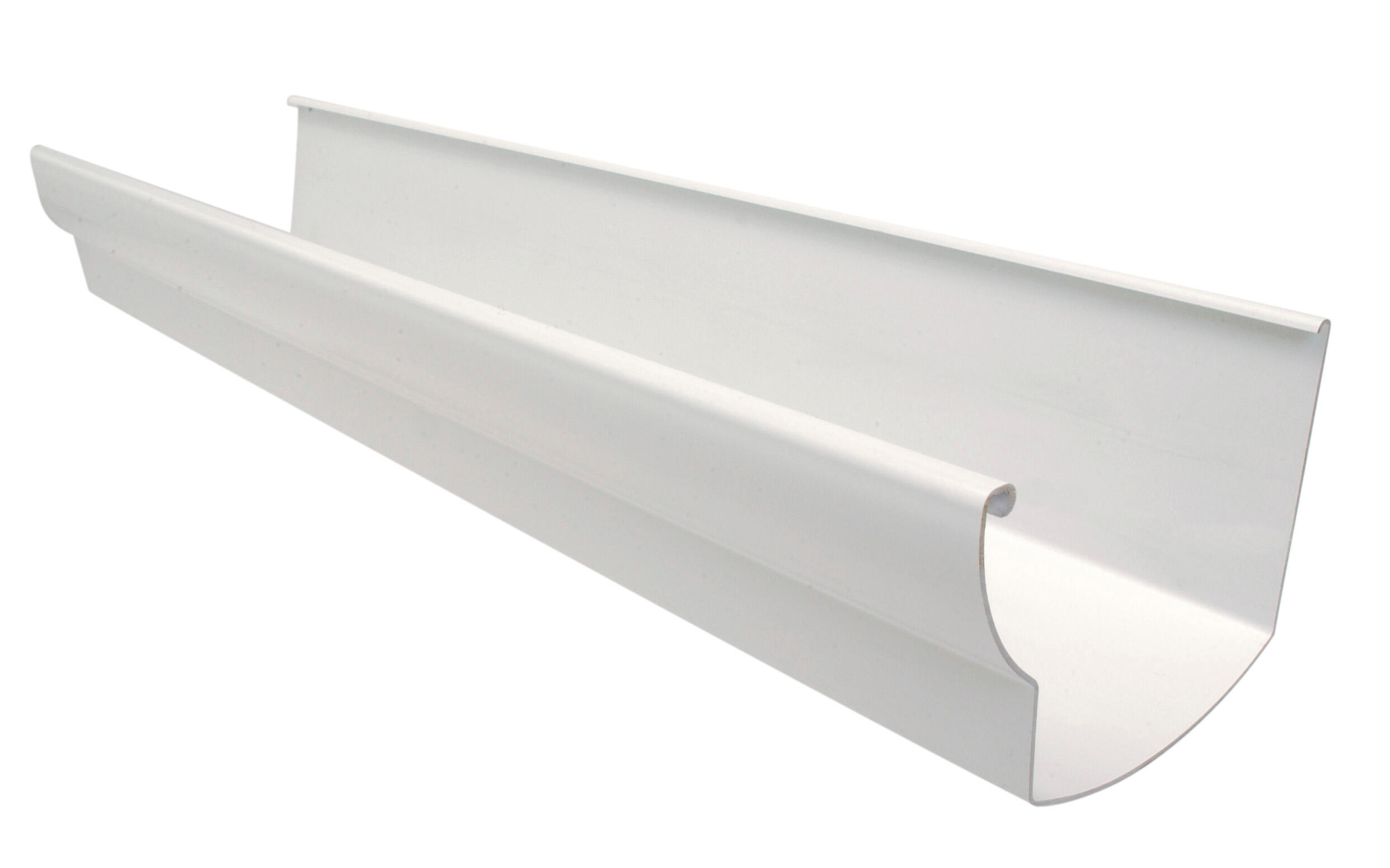 Gouttière profil ovoïde pvc GIRPI dév.25 cm blanche L.4 m | Leroy Merlin