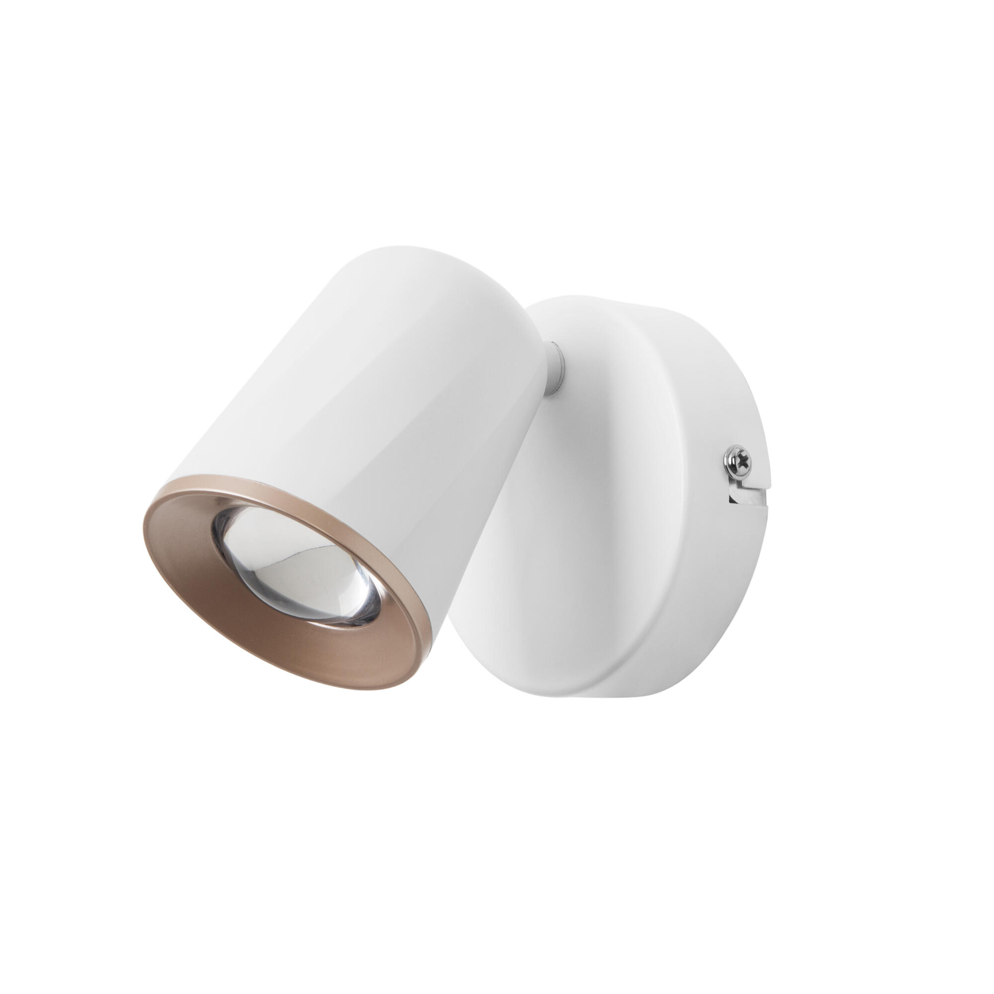 Spot module led, design blanc/cuivre, FORLIGHT Adri | Leroy Merlin