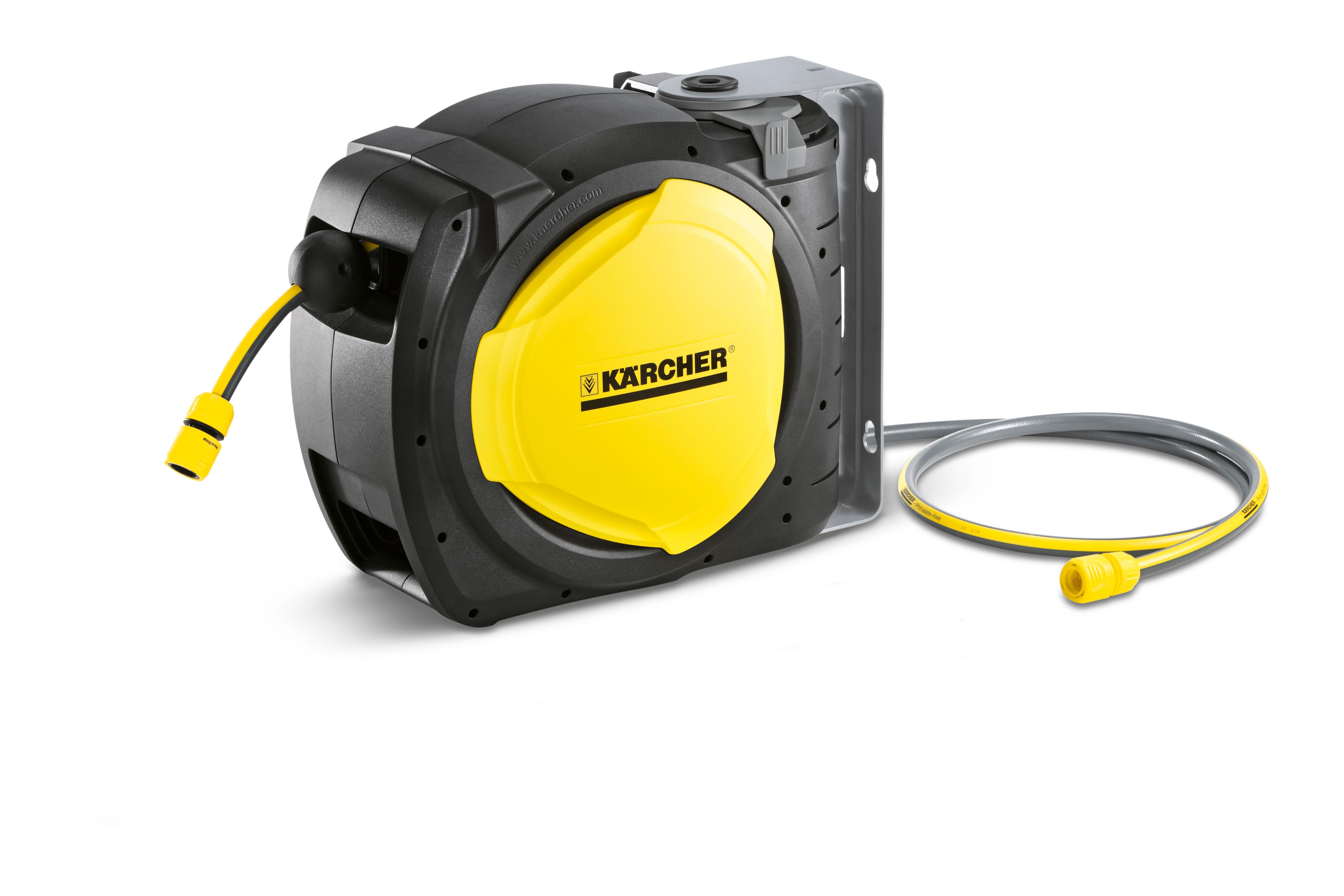 Dévidoir mural équipé et autoenroulant L.22 m KARCHER | Leroy Merlin