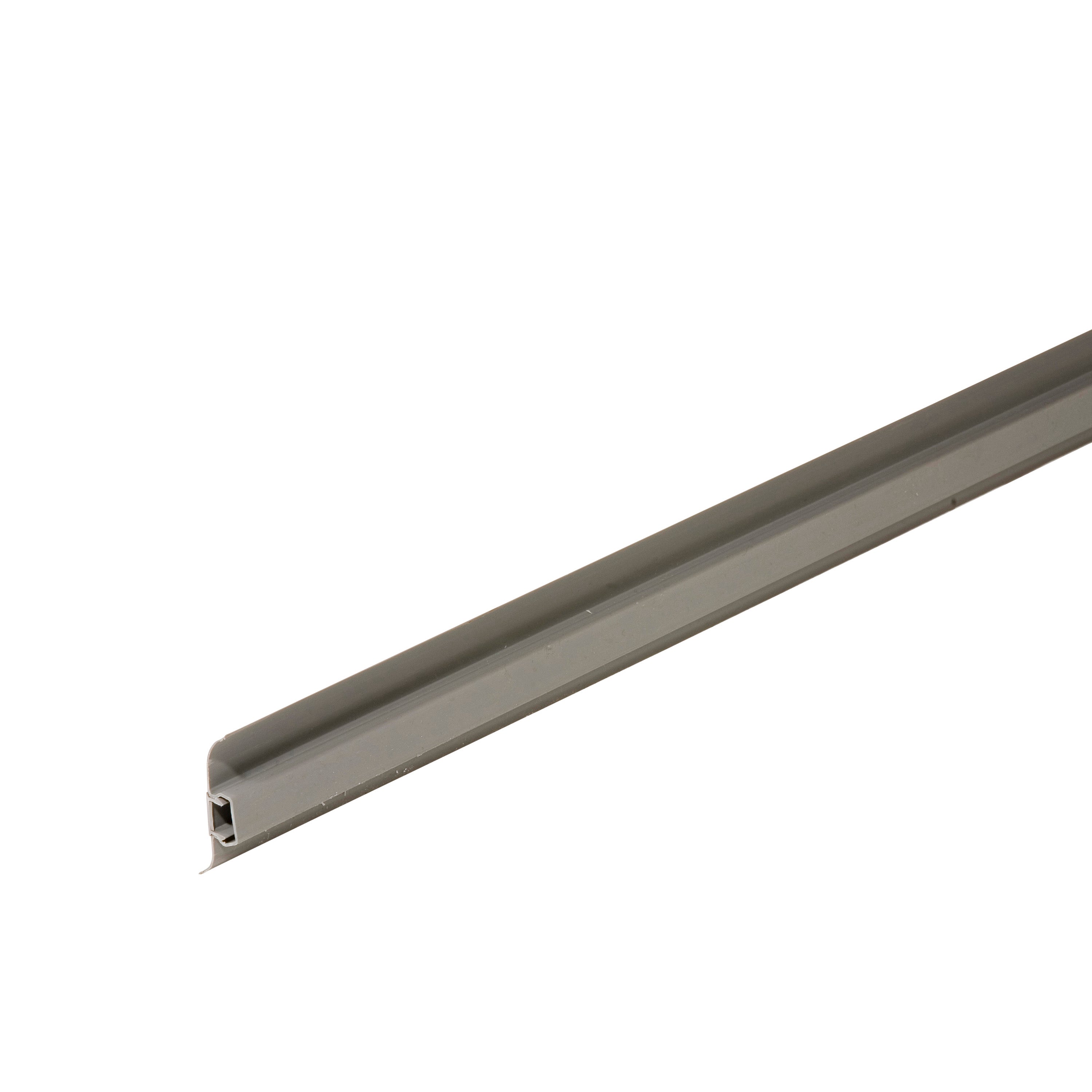 Plinthe PVC cache-fil gris, 12 x 60 mm, L.2.5 m | Leroy Merlin