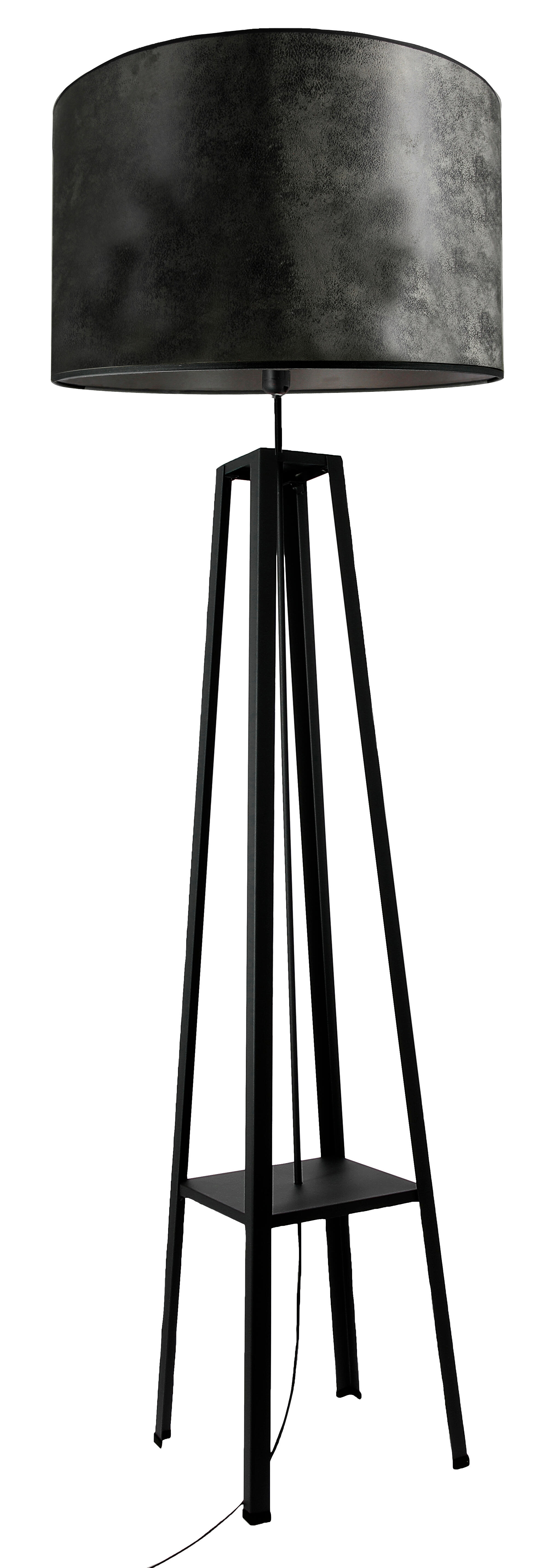 Lampadaire Club, acier, noir, H.170.5 cm, E27 | Leroy Merlin
