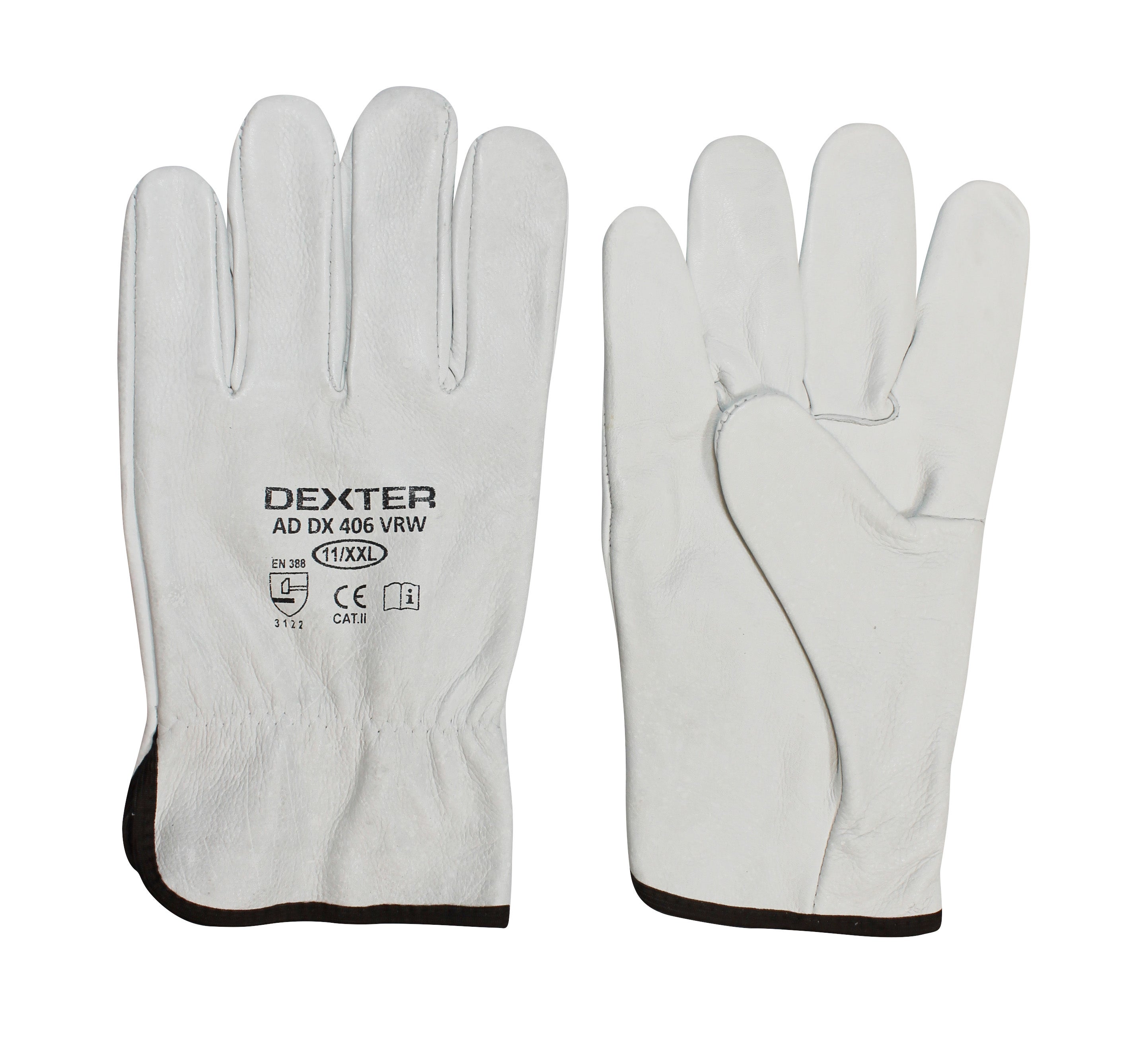 Paire de gants pour outil de manutention cuir, T 11 DEXTER | Leroy Merlin
