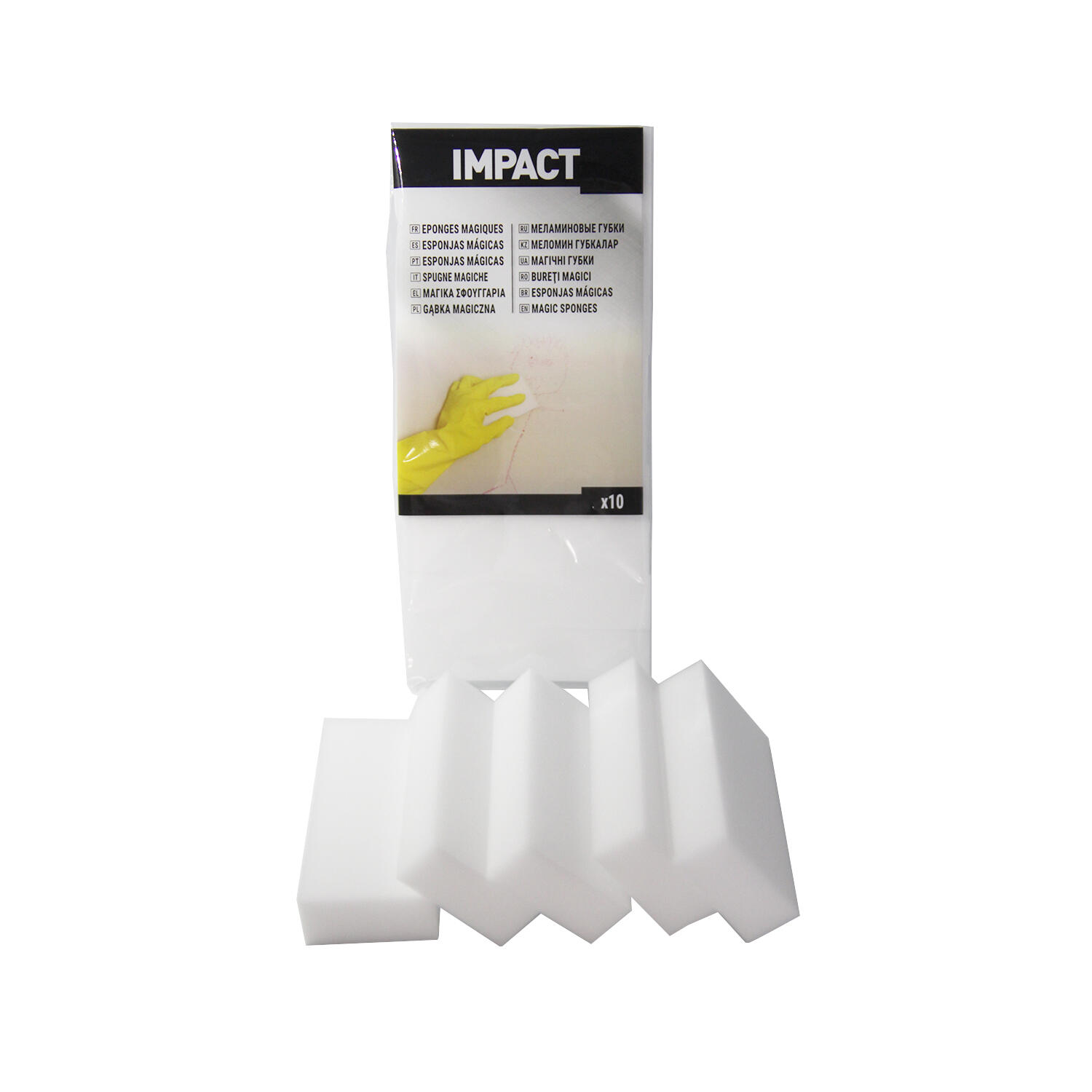 Lot de 10 Eponge magique Magique universel, IMPACT | Leroy Merlin