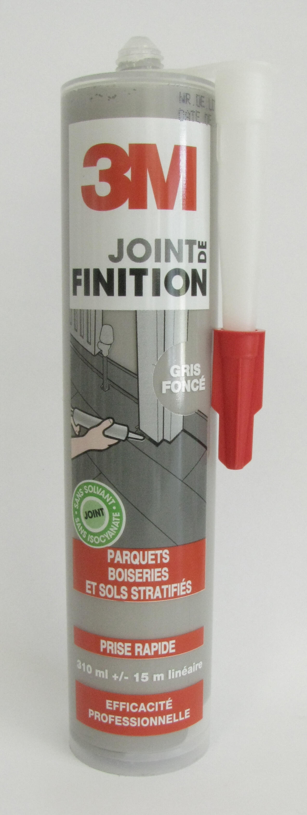 Joint de finition parquet et sol stratifié 3M gris foncé 310 ml | Leroy ...