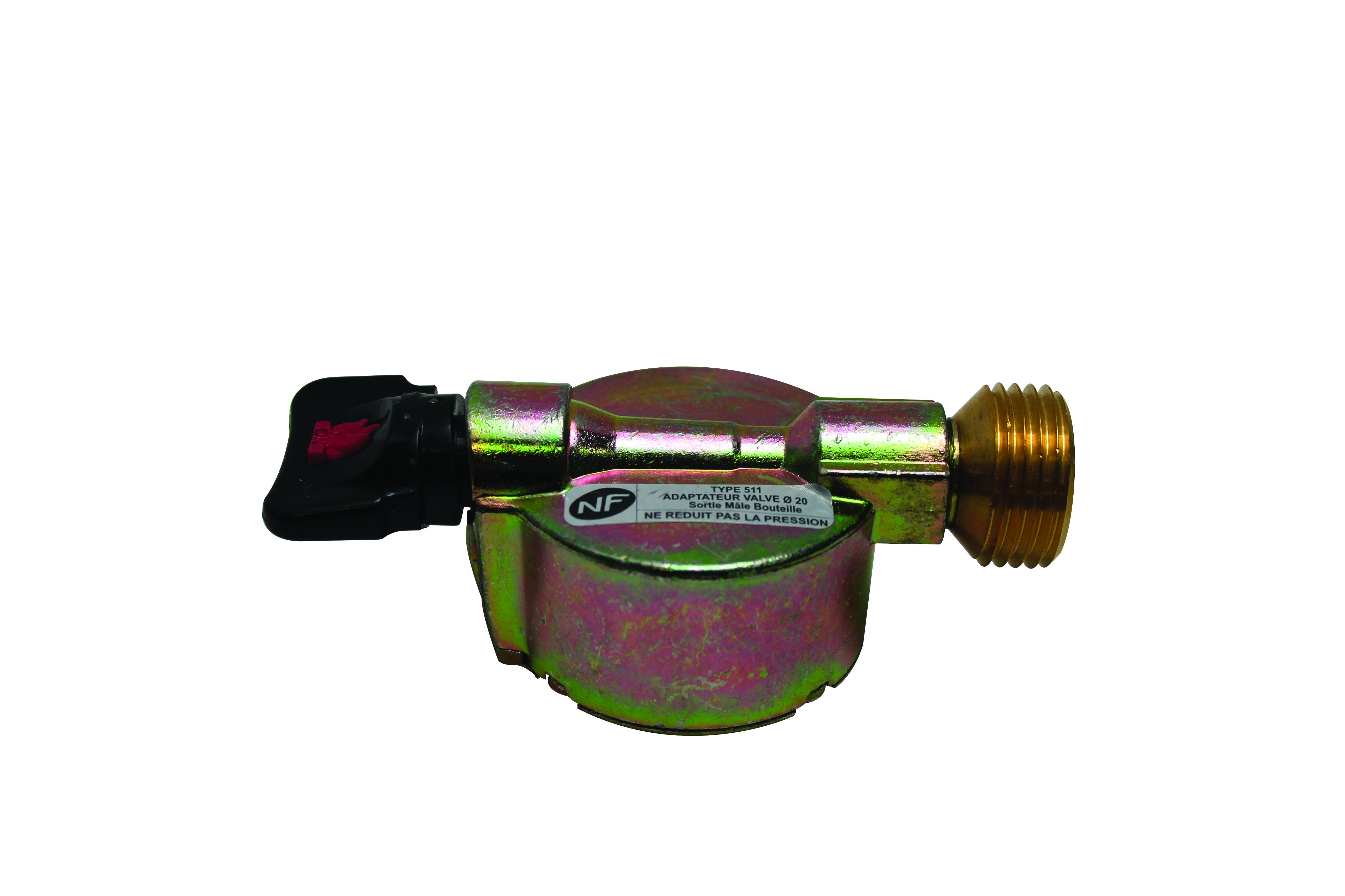 Adaptateur type 511 Hozelock pour bouteille de gaz valve automatique Ø ...