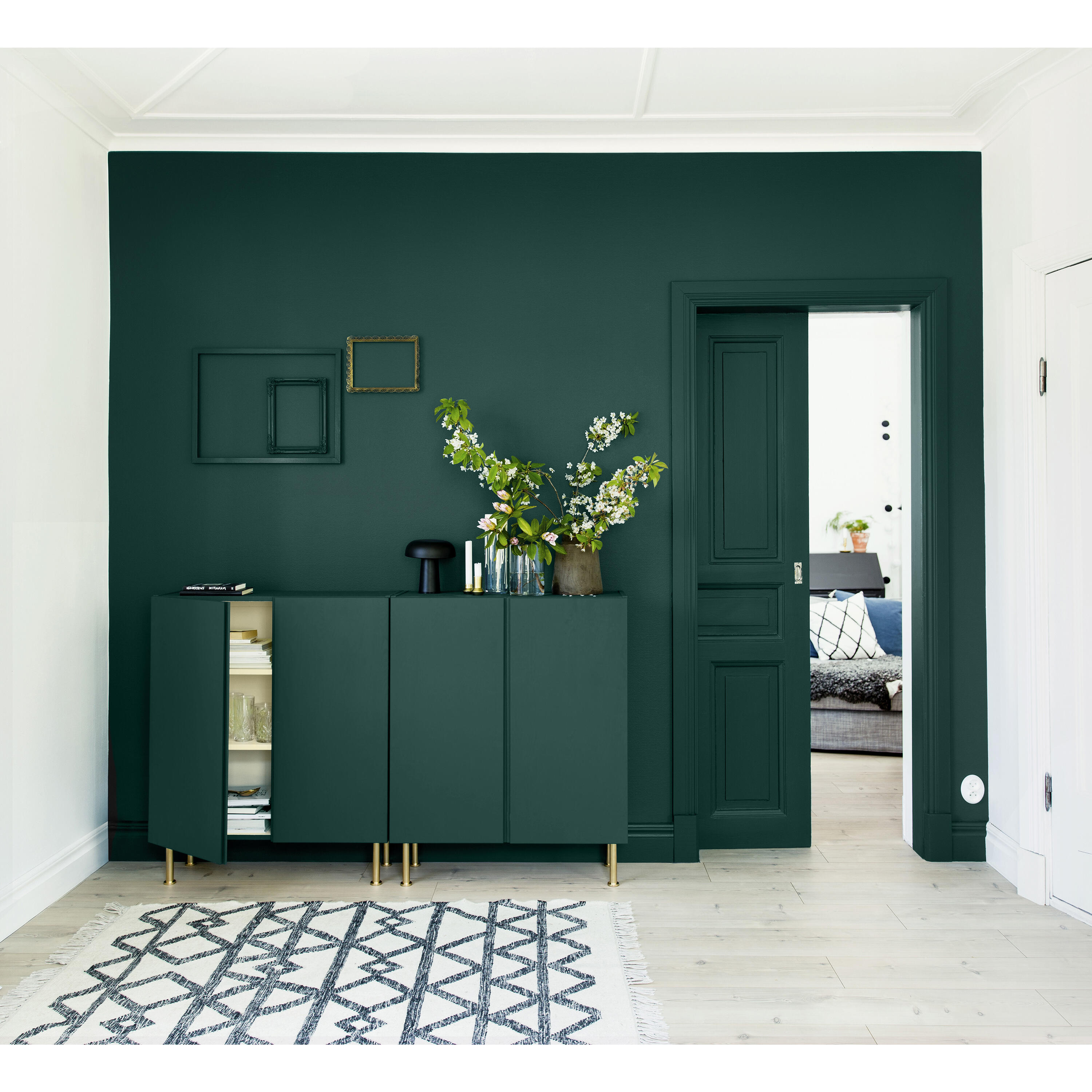 Un vert profond dans la salle à manger | Leroy Merlin