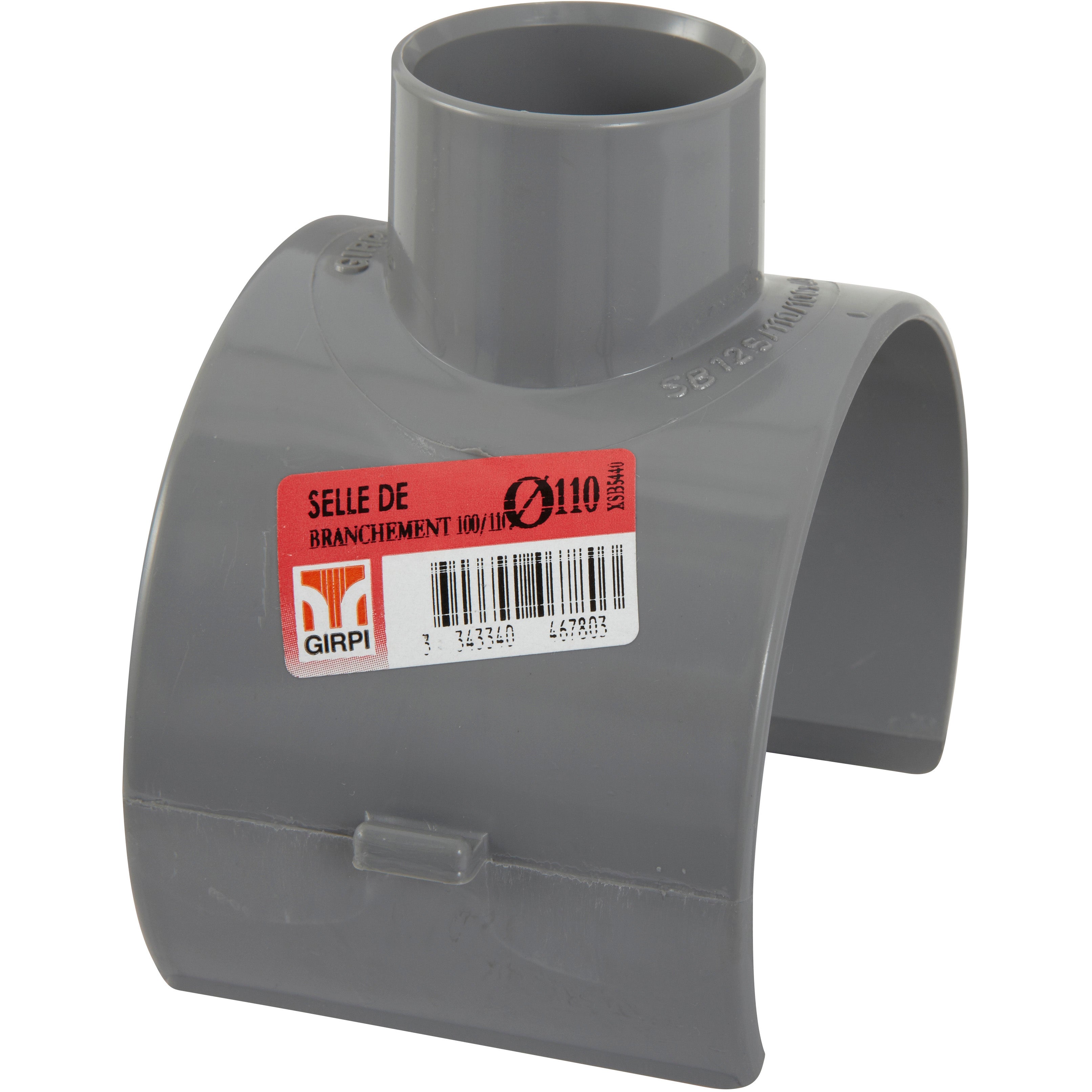 Selle de branchement en pvc à coller D.100/40, femelle / femelle ...