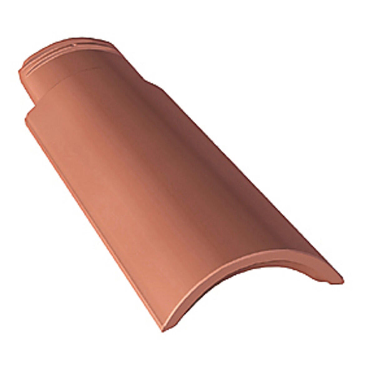 Demi-tuile MONIER rouge | Leroy Merlin